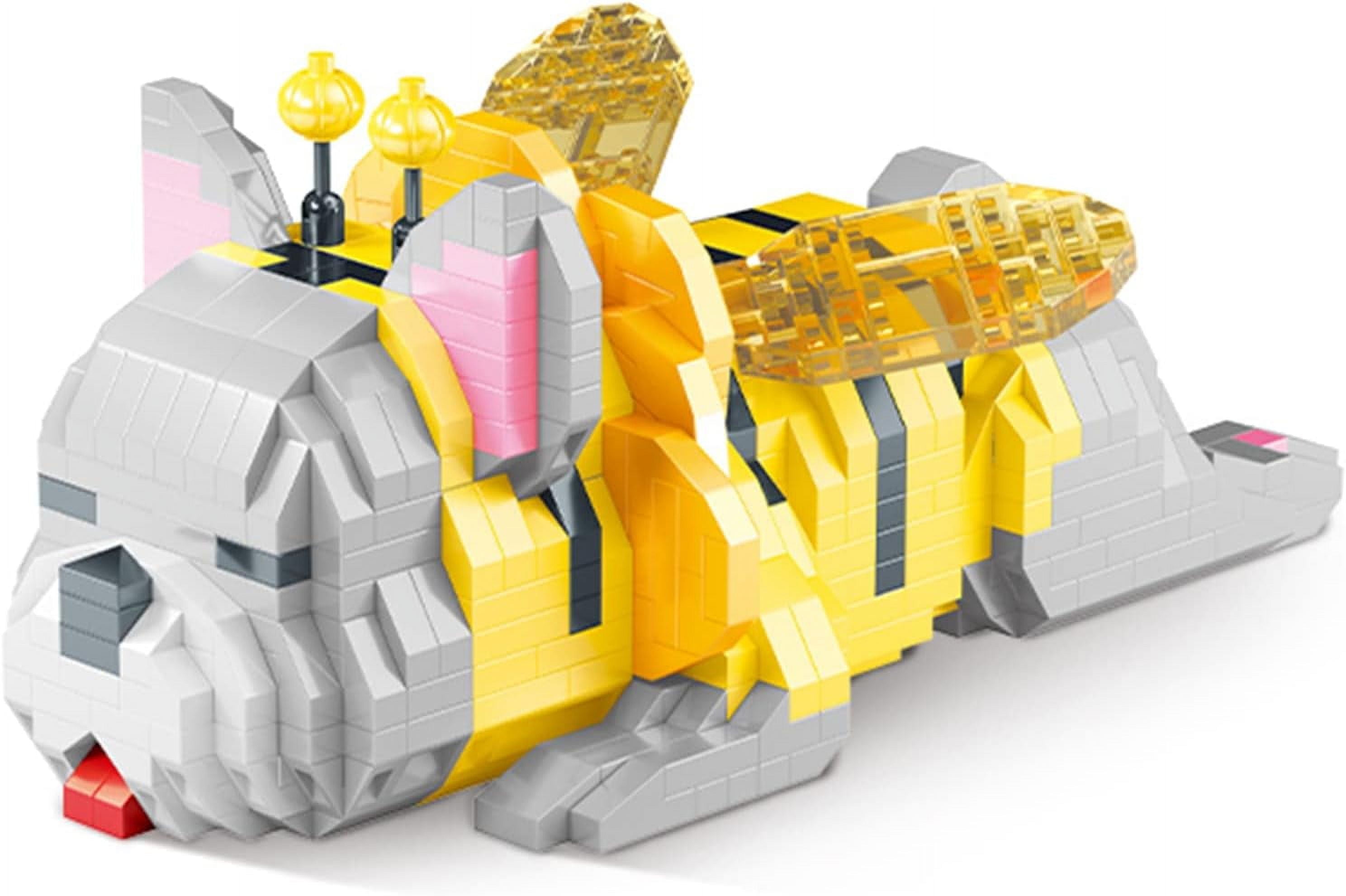 NICKSUN Cute Animal Building Block Set, Bulldog Mini Bricks Block Gift ...