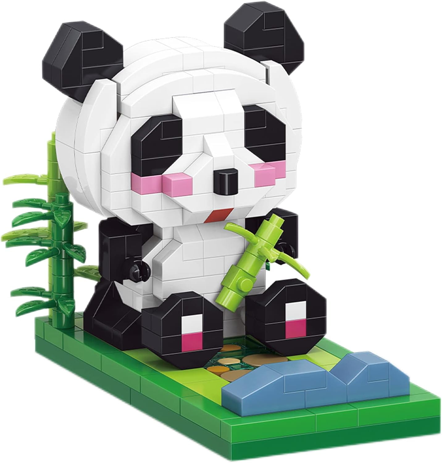 NICKSUN Cute Panda Building Block Set, Mini Bricks Toy Gift for Kid ...