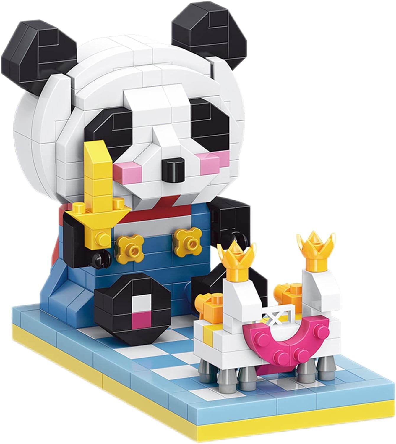 NICKSUN Cute Panda Building Block Set, Mini Bricks Block Gift for Adult ...