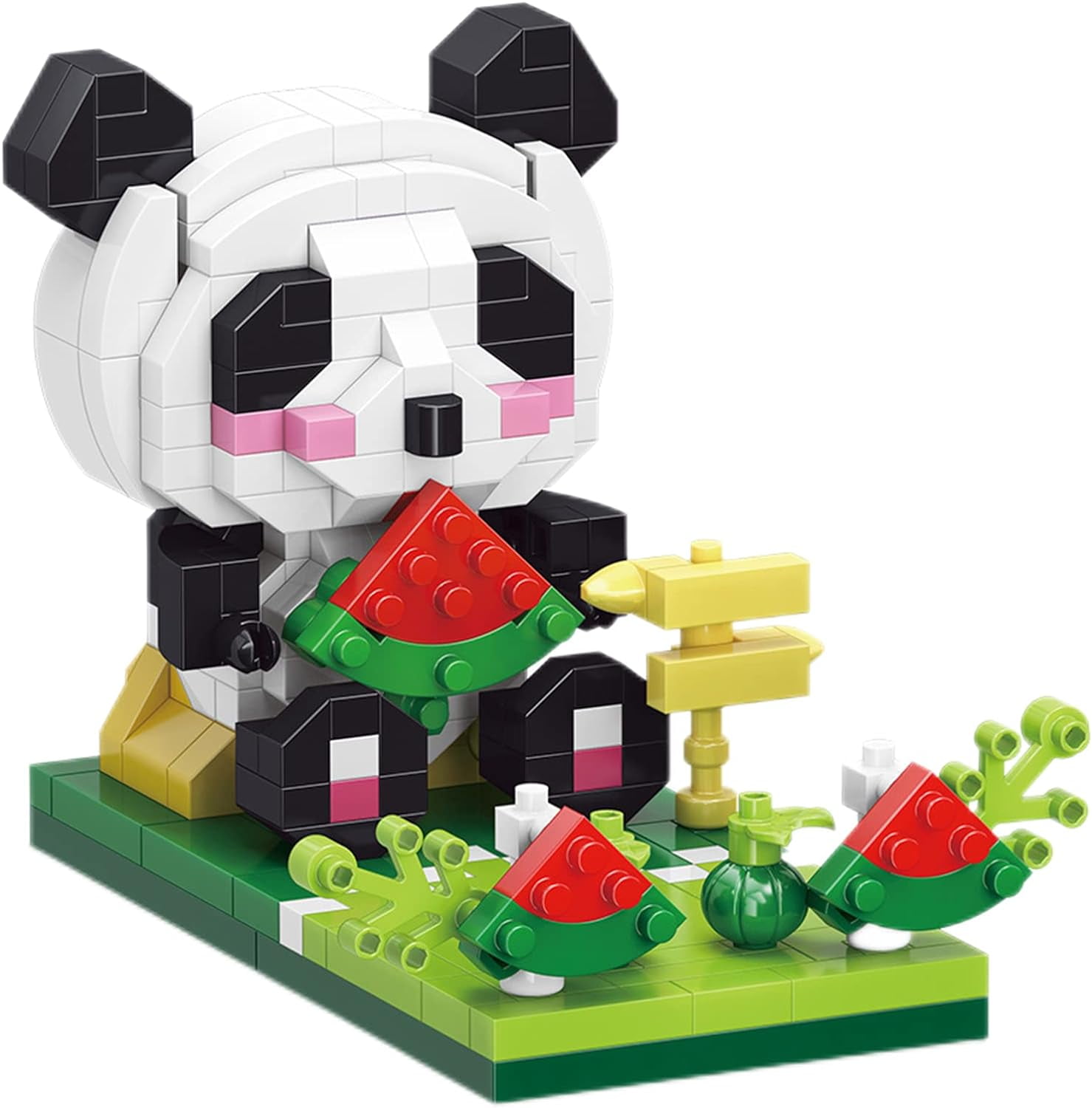 NICKSUN Cute Panda Building Block Set, Mini Bricks Toy Gift for Kid ...