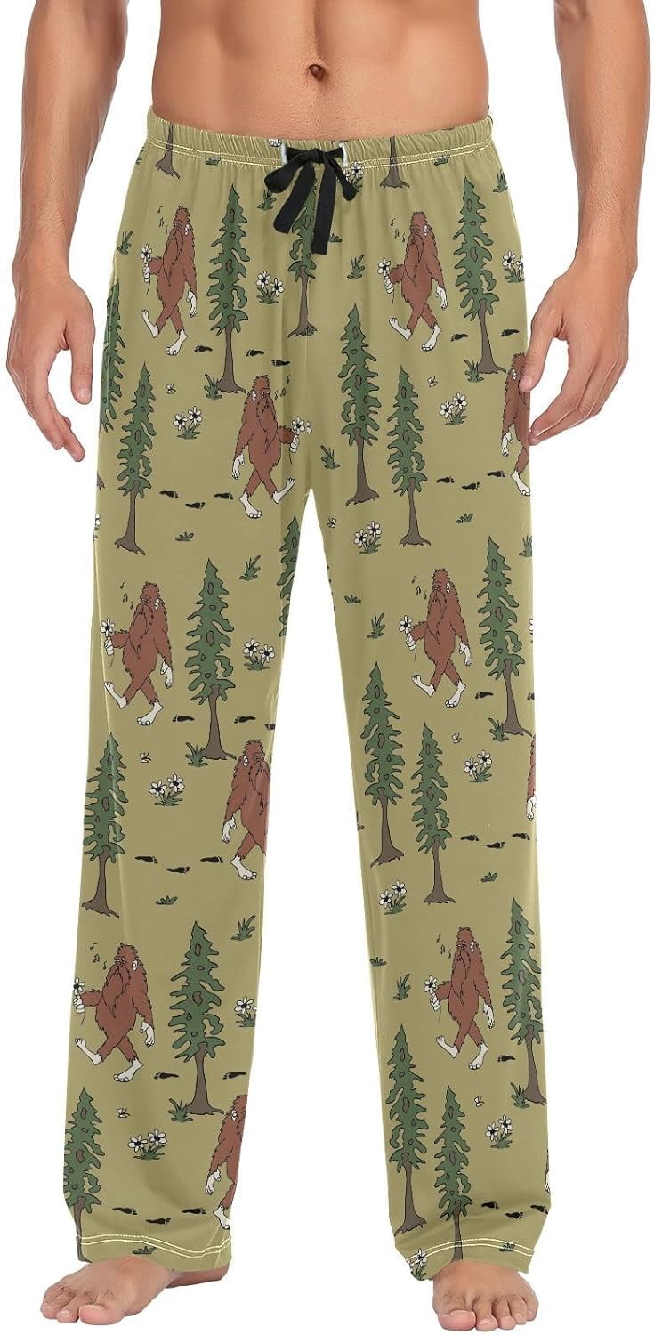 NICKSUN Funny Men's Pajama Pants, Comfort Pajama Bottoms with Pockets ...