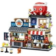 NICKSUN Japanese Street View Takoyaki Shop Mini Building Blocks, MOC ...