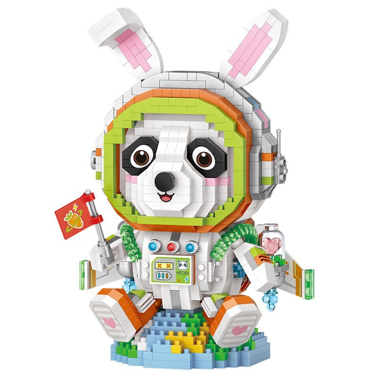 NICKSUN Mini Building Block Set Astronaut Panda Building Brick Kit Toy ...