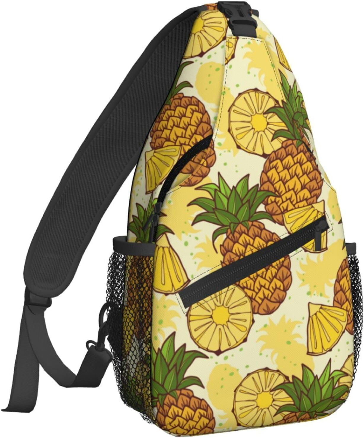 NICKSUN Pineapples Print Backpack Chest Sling Bag Crossbody Shoulder ...