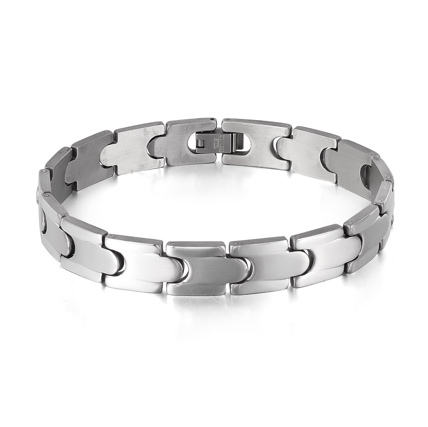 NICKSUN Stainless Steel Watch Strap Link Chain Bracelets, Waterproof ...