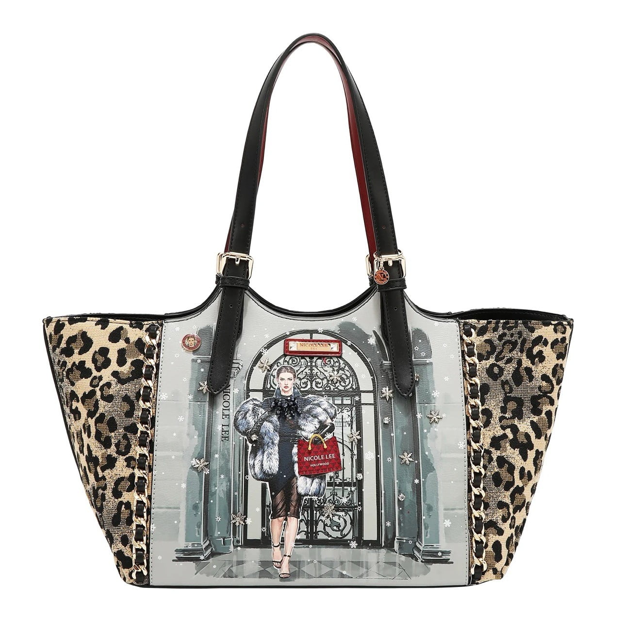 NICOLE LEE MODA SNOWFLAKE SHOPPER BAG - Walmart.com