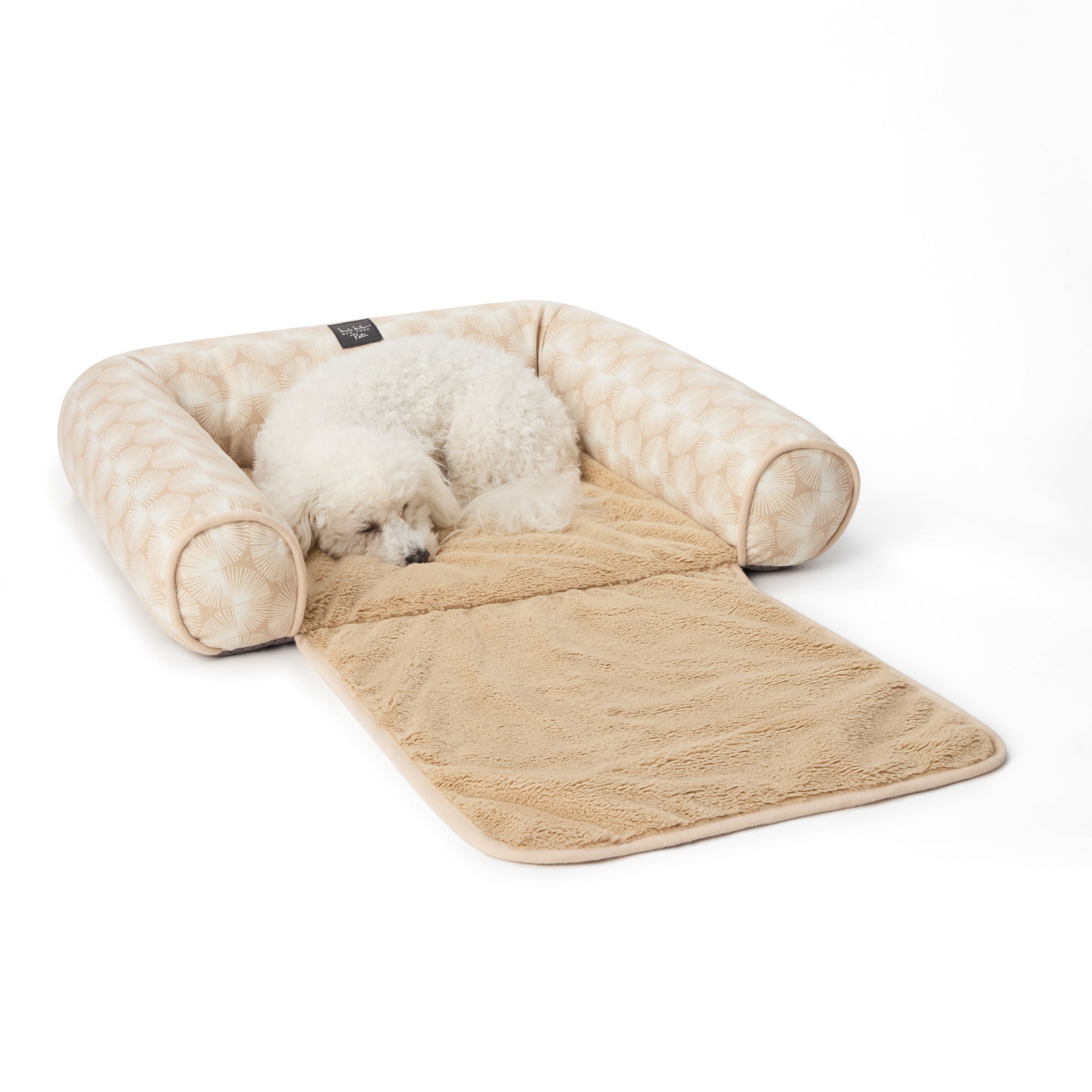 NICOLE MILLER NEW YORK PET Kendall Fluted Geo Cozy Couch Protector Pet ...