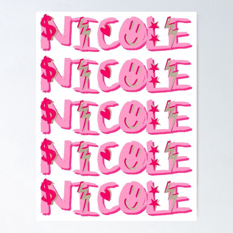 NICOLE name Poster - KIRA.1038, UNFRAMED-8x12 - Walmart.com