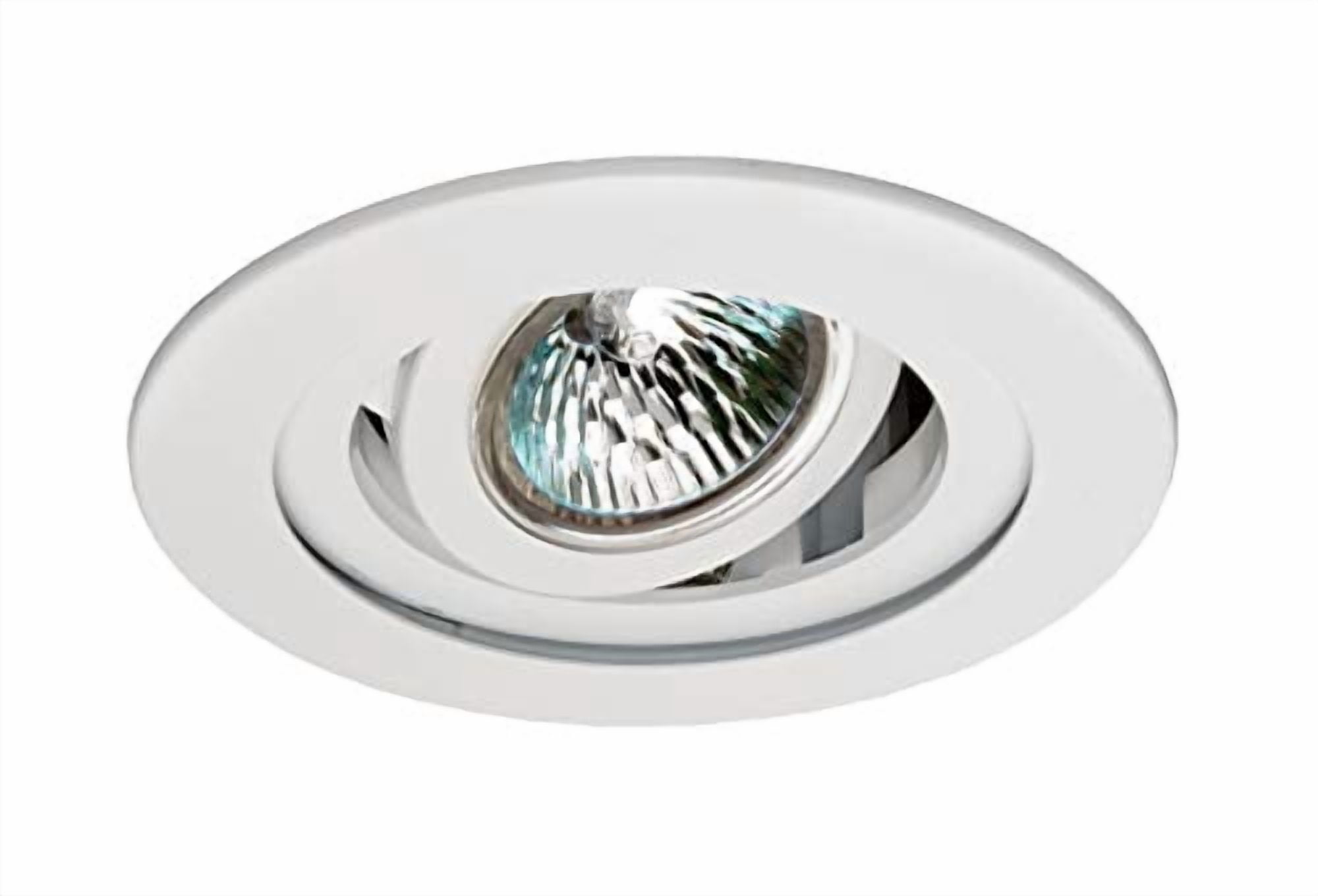 NICOR Lighting 3 inch White Recessed Gimbal Trim for MR16 Bulb (13007WH ...