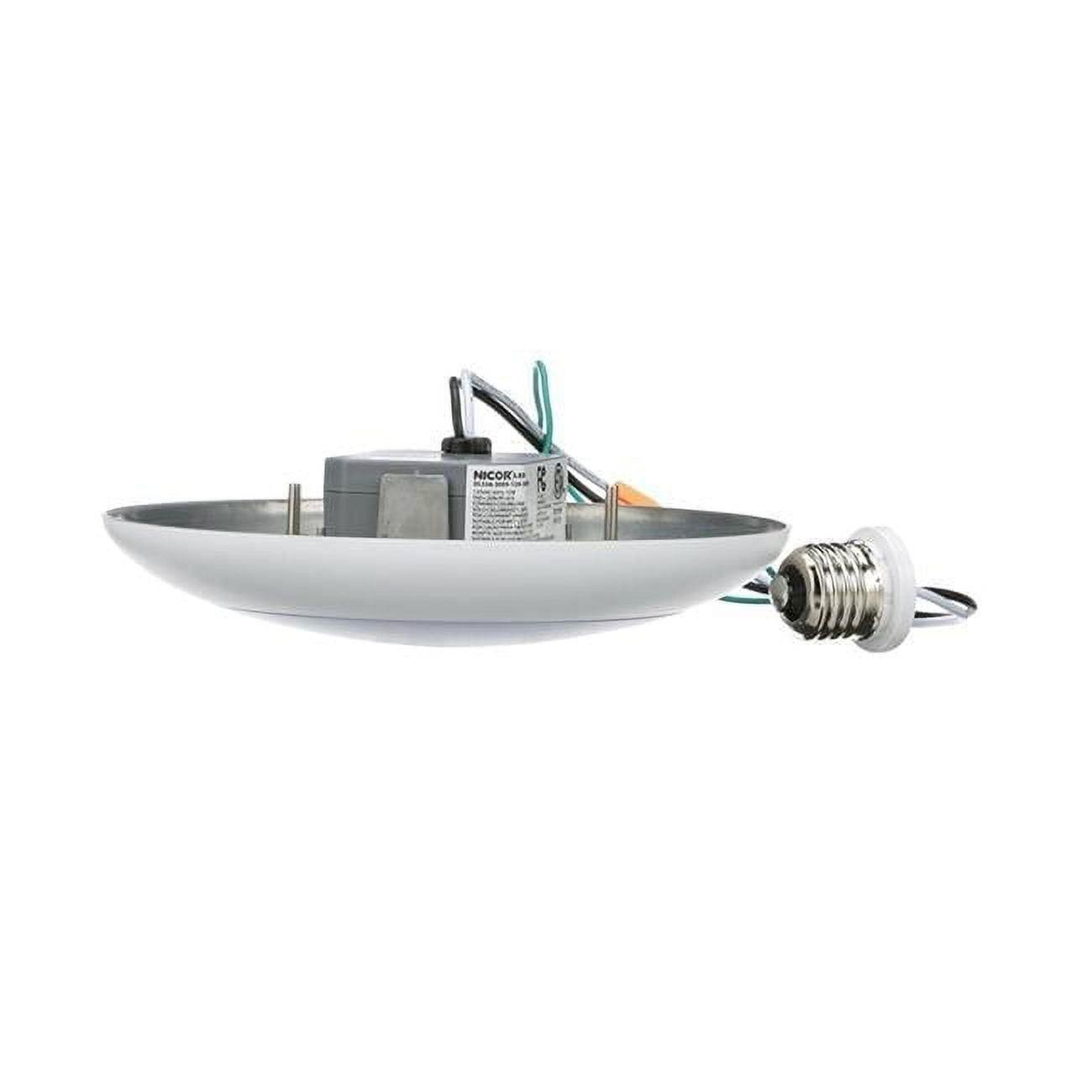 Nicor Lighting DLS56-3009-120-4K-WH 900 Lumen 4000K LED Surface Mount ...