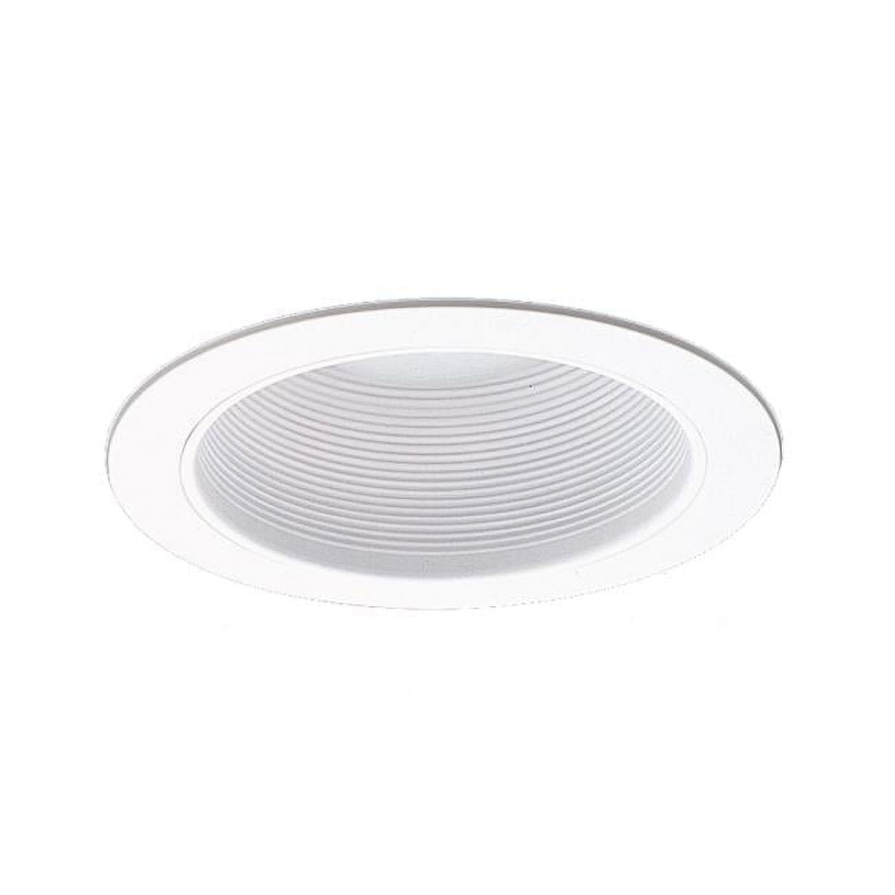 NICOR Lighting 6 in. White Recessed Slope Trim with Baffle (17711 ...