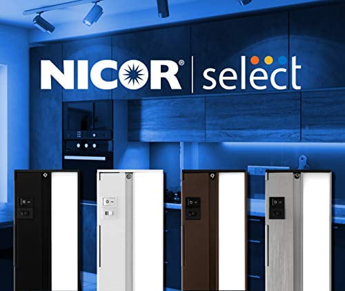 NICOR Lighting NUC512SNK NUC(v5) Undercabinet Light, 12.5, Nickel ...