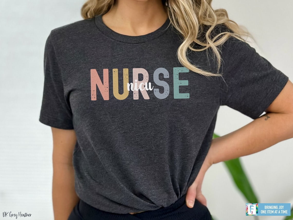 NICU Nurse Shirt for Pediatric Icu Shirt NICU Team Tshirt CuteNICU ...