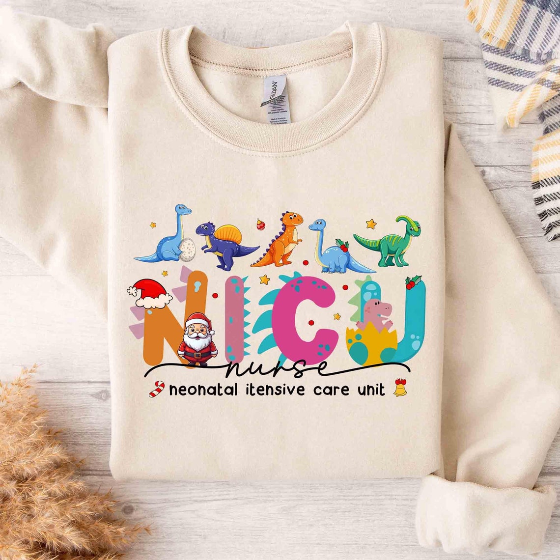 NICU Nurse Winter Holiday Neonatal Itensive Care Unit Shirt, Winter ...