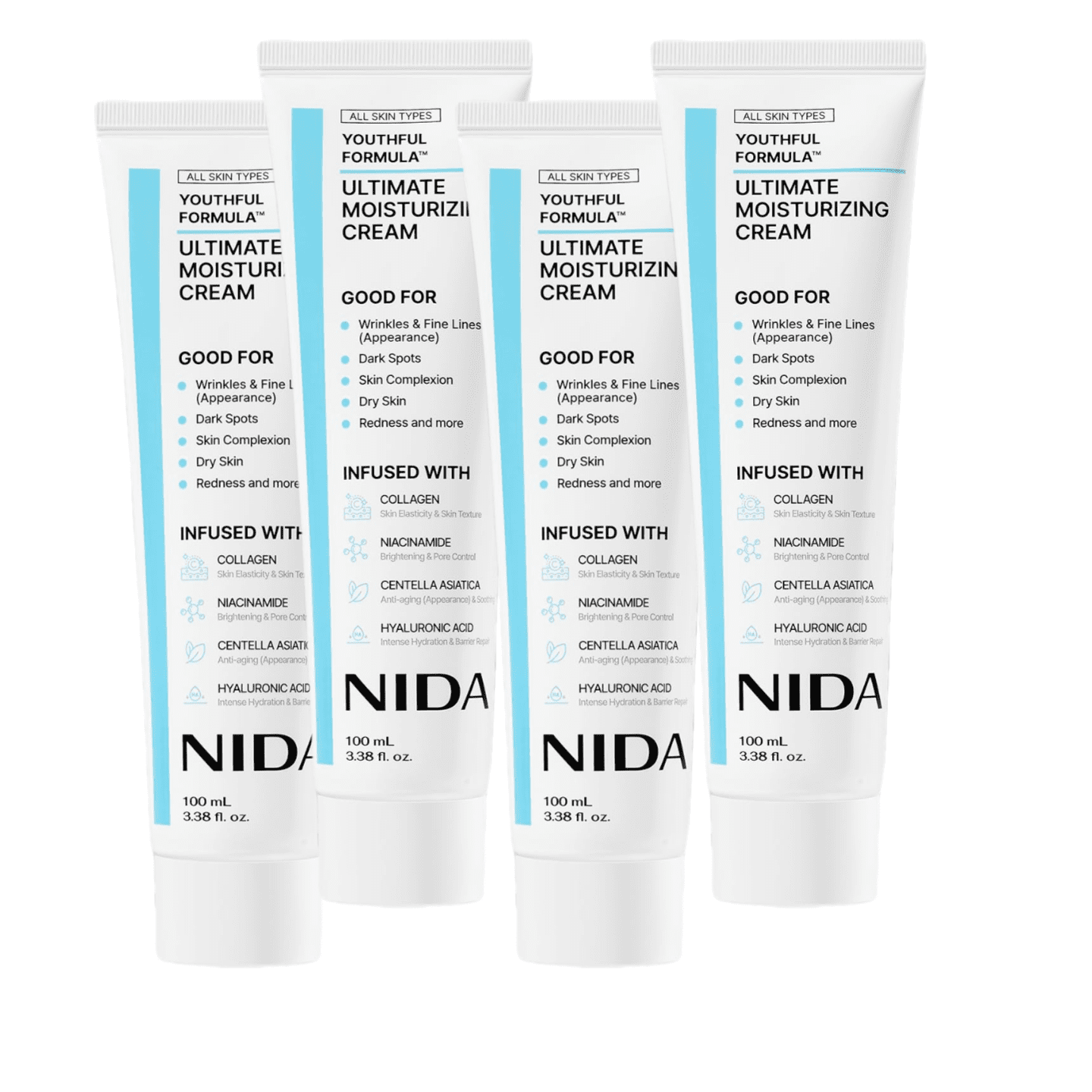 NIDA Youthful_Formula｢ Ultimate Moisturizing Cream(4-Pack) | Hyaluronic ...