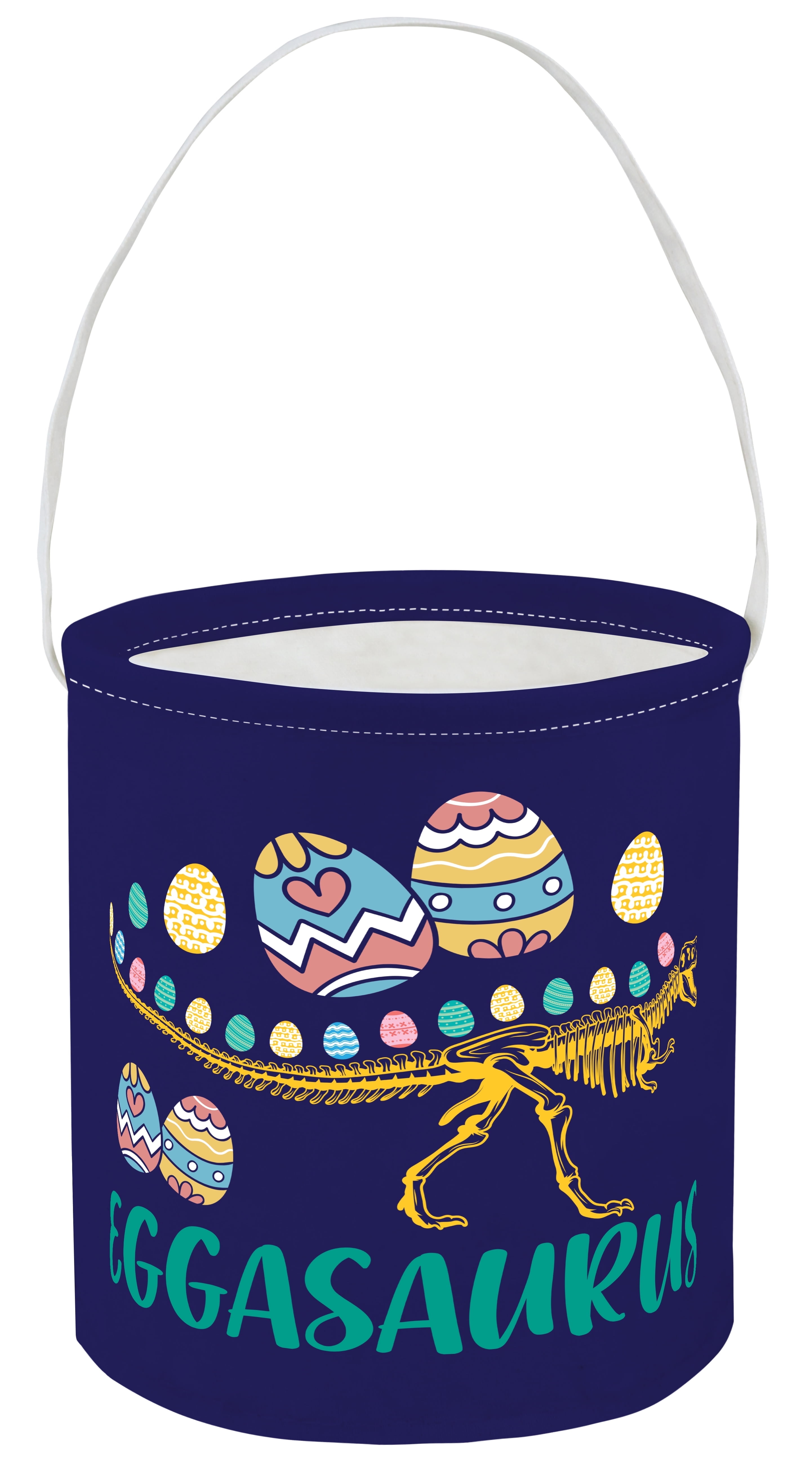 NIETEIN Cute Canvas Cotton Rectangular Easter Basket Rabbit Basket for ...