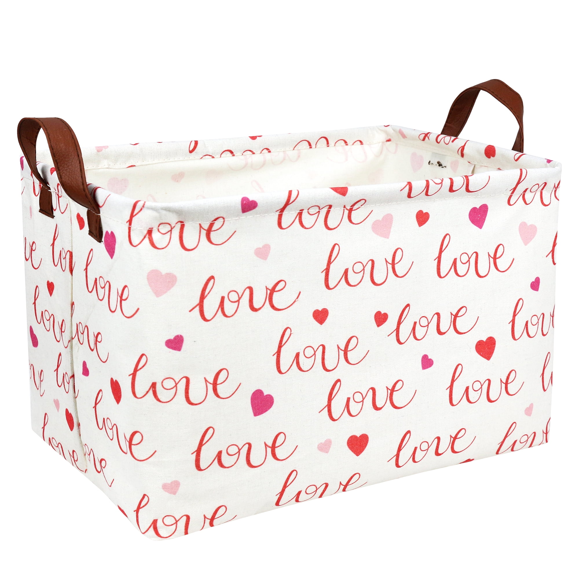 NIETEIN Cute Heart Gift Basket Valentine's Day Basket for Gifts Empty ...