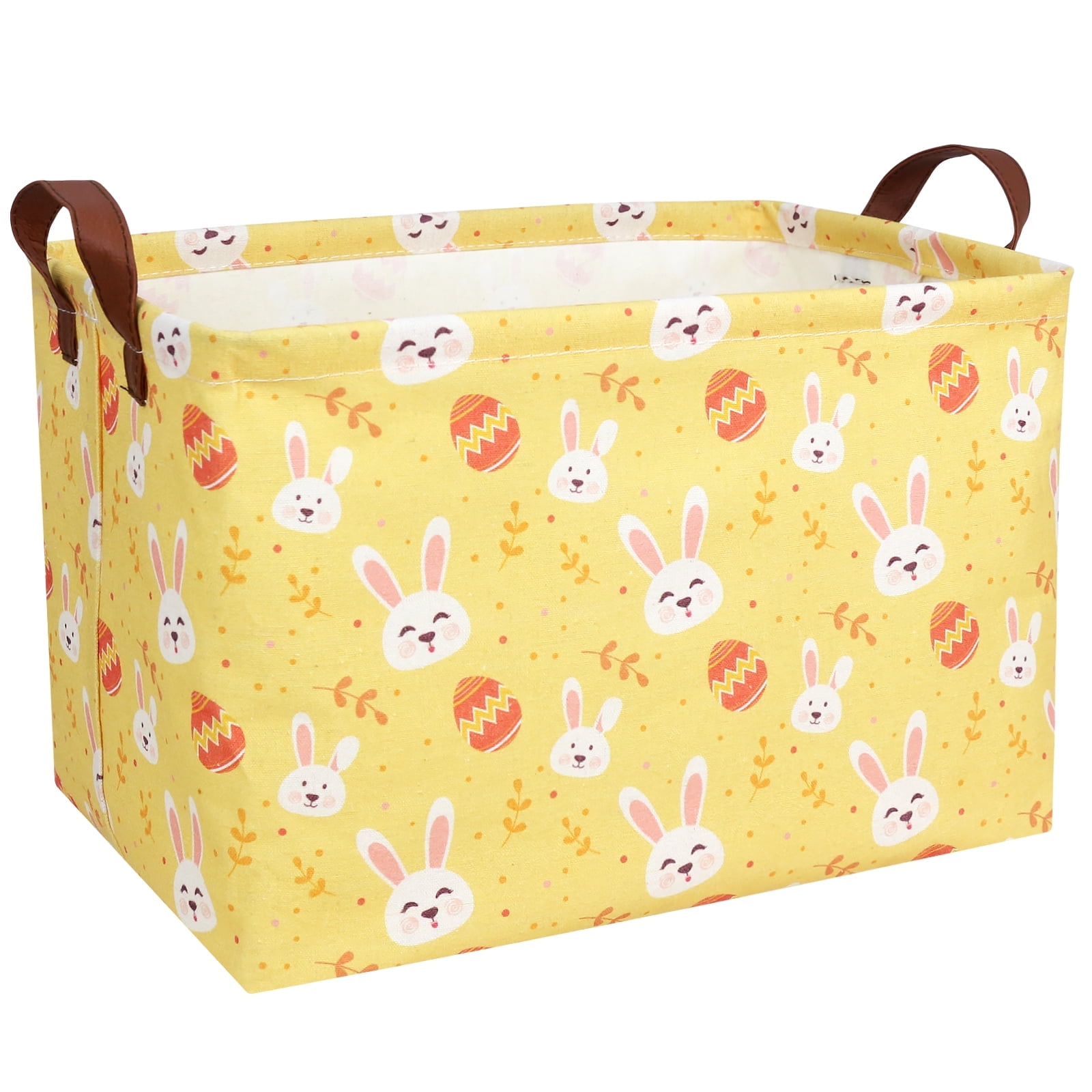 NIETEIN Easter Basket Empty Bunny Eggs Easter Basket Gift Spring Room ...