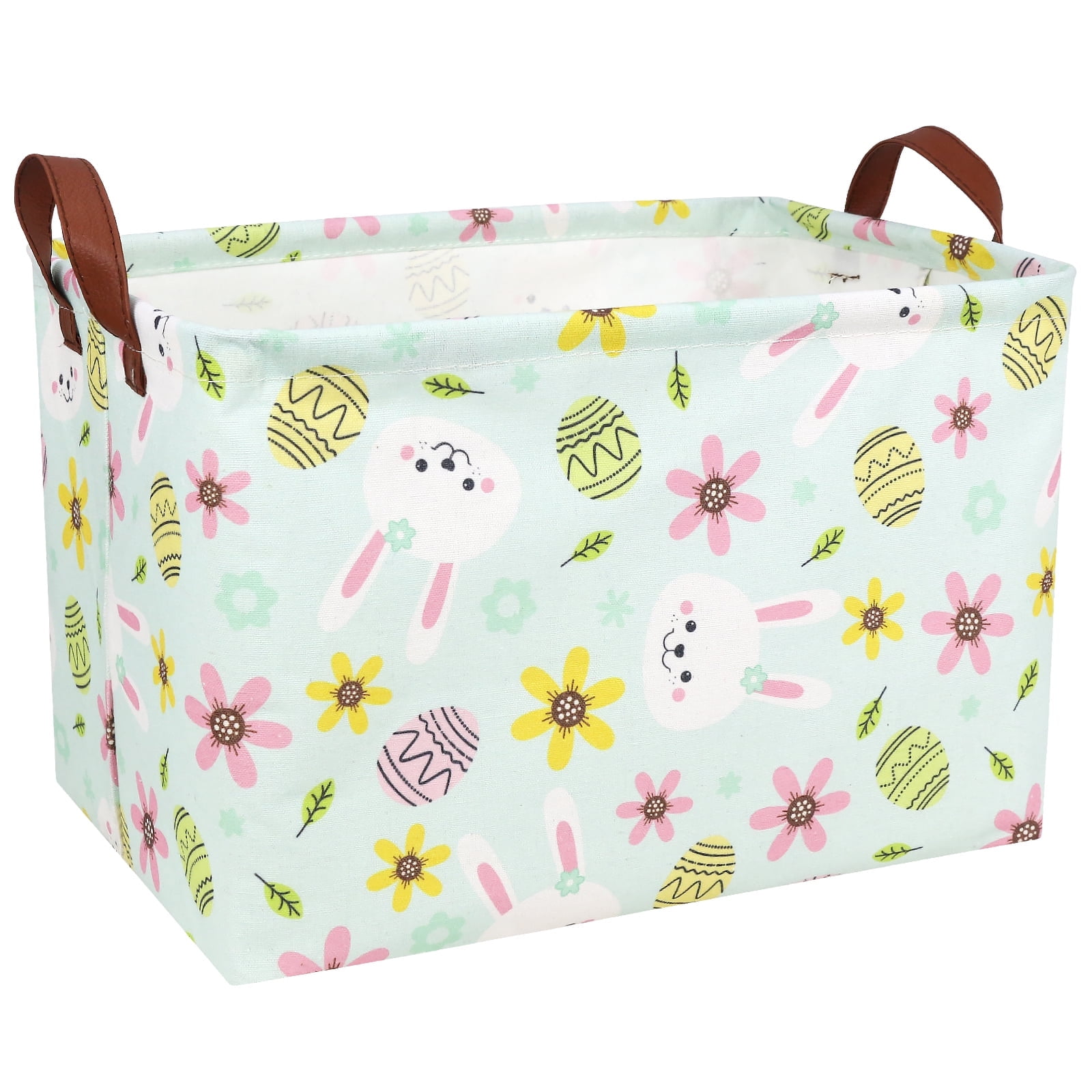 NIETEIN Kid Large Empty Easter Basket Cute Personalized Easter Basket ...