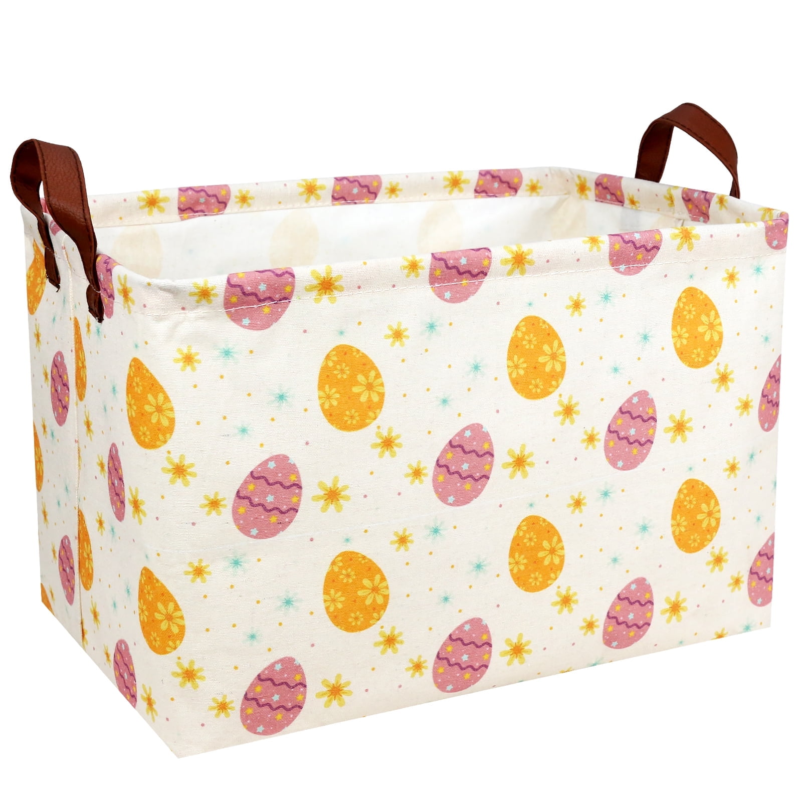 NIETEIN Kid Large Empty Easter Basket Cute Personalized Easter Basket ...