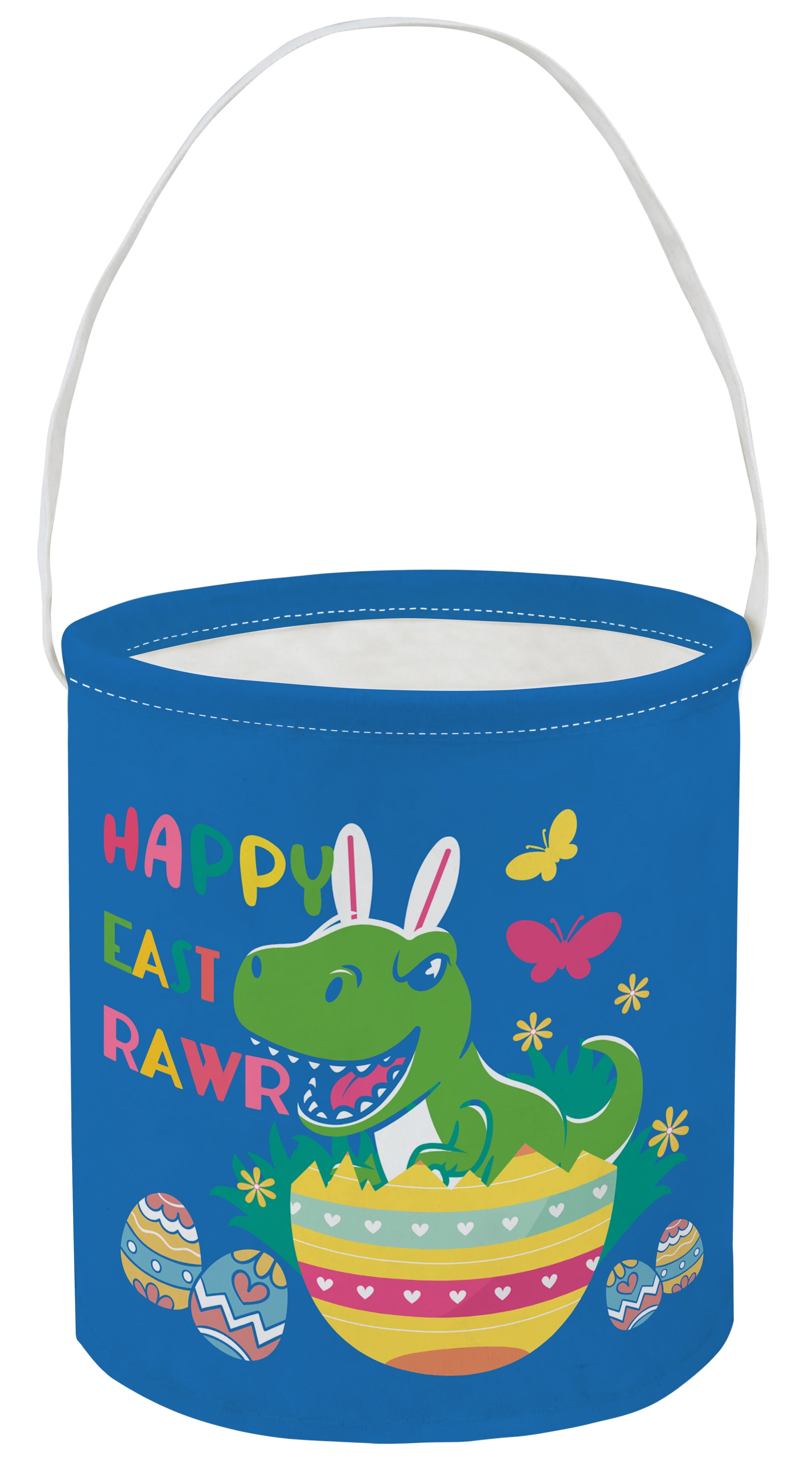 NIETEIN Personalized Easter Basket Empty Kid Cute Dinosaur Easter ...