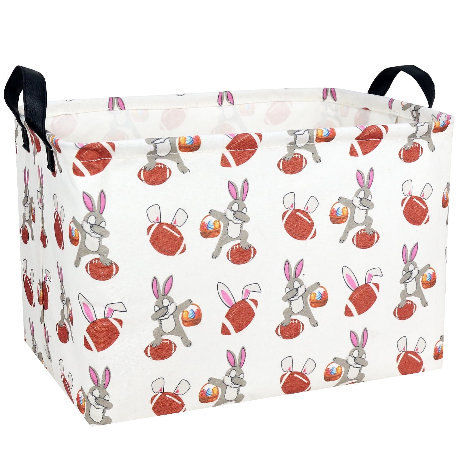 NIETEIN Easter Basket for Empty Rabbit Football Easter Basket Gift Baby ...