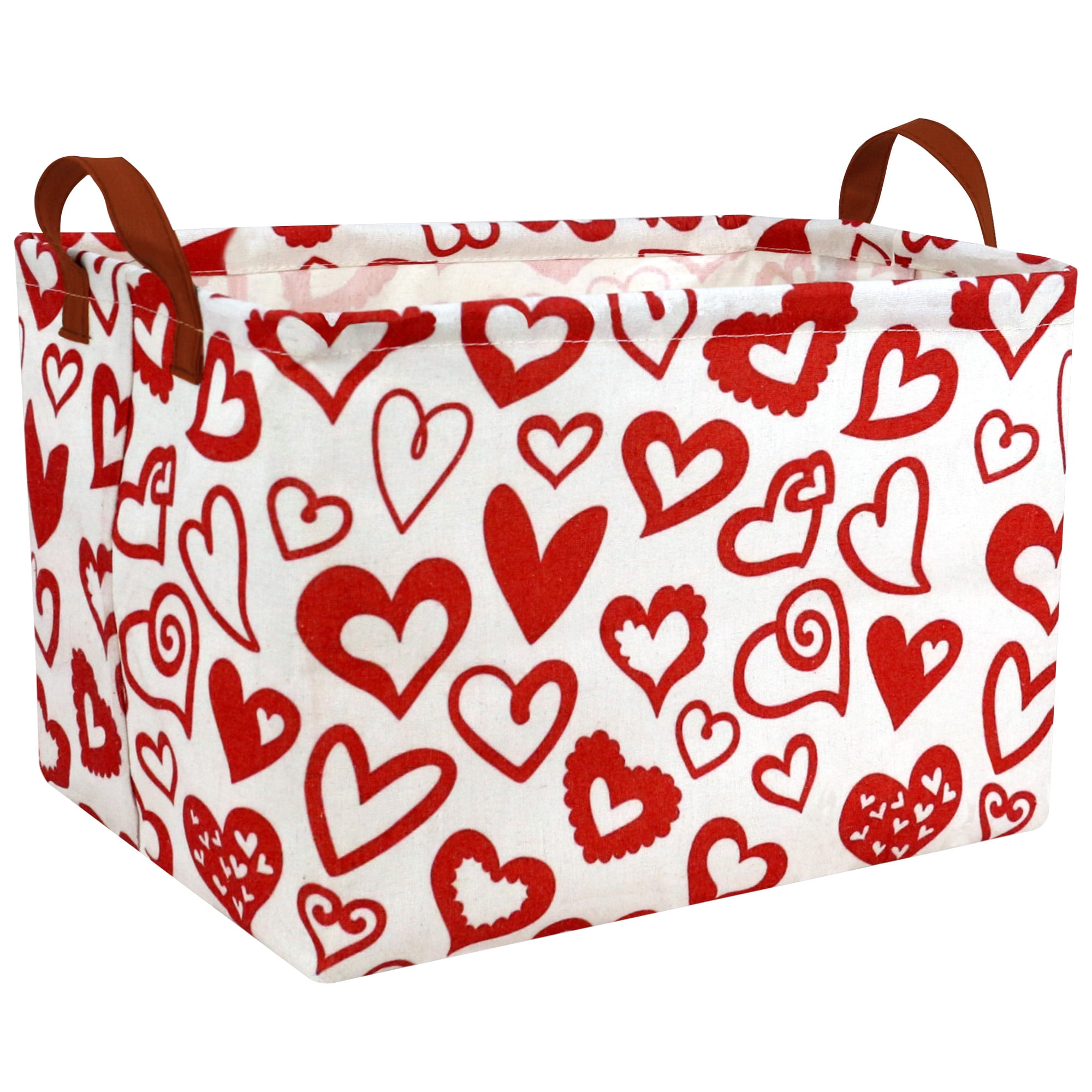 NIETEIN Valentine's Day Basket Heart Cute Empty Gift Basket for ...