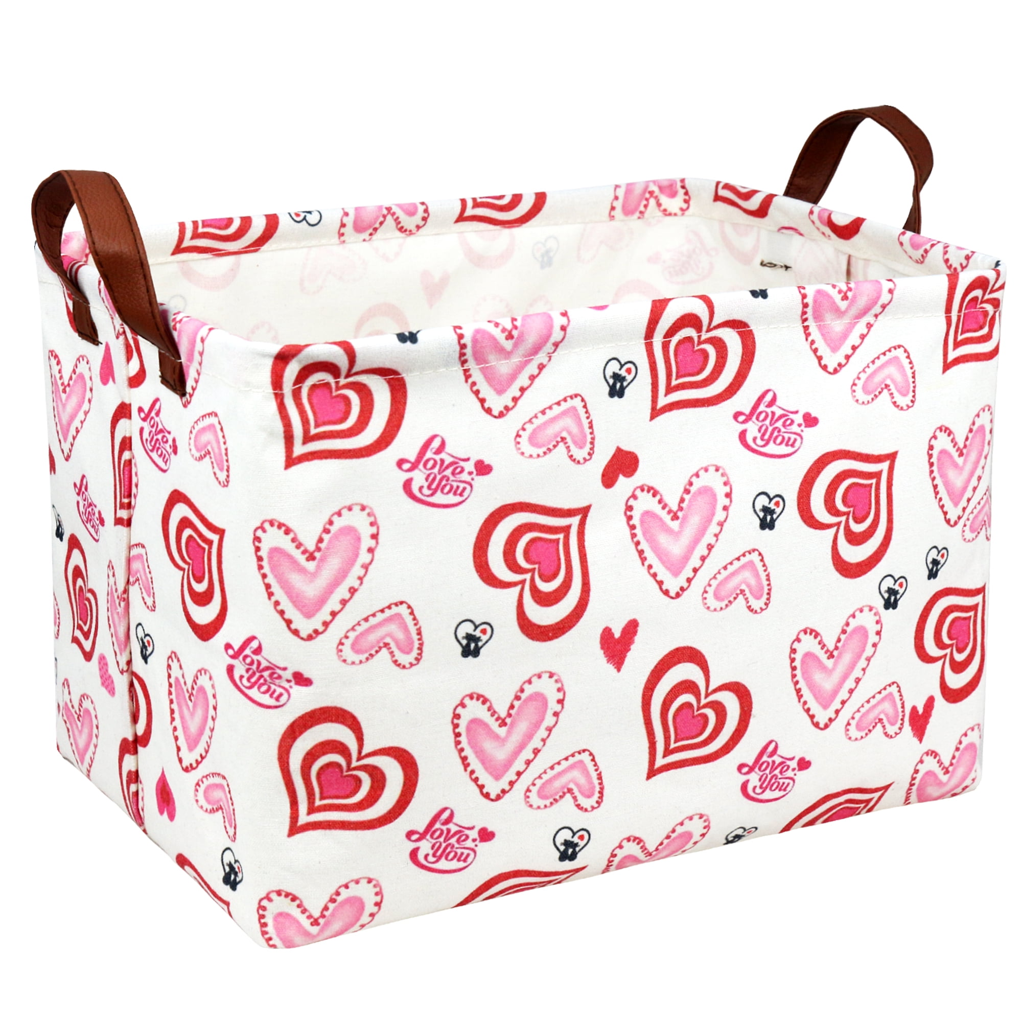 NIETEIN Valentine's Day Basket for Gifts Empty Cute Heart Large Gift ...