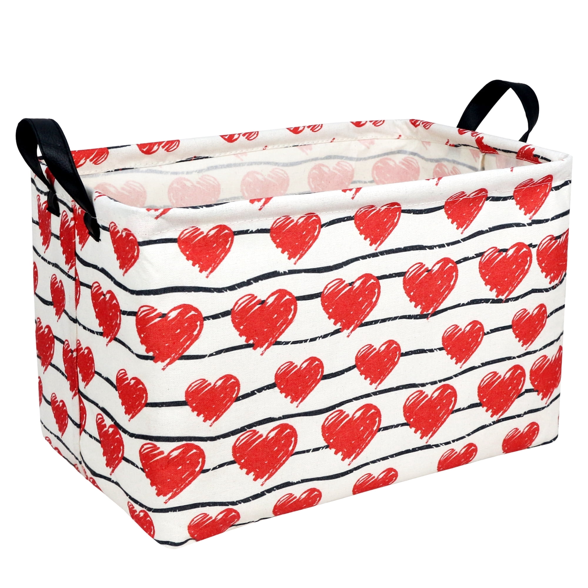 NIETEIN Valentine's Day Basket for Gifts Empty Cute Heart Large Gift ...