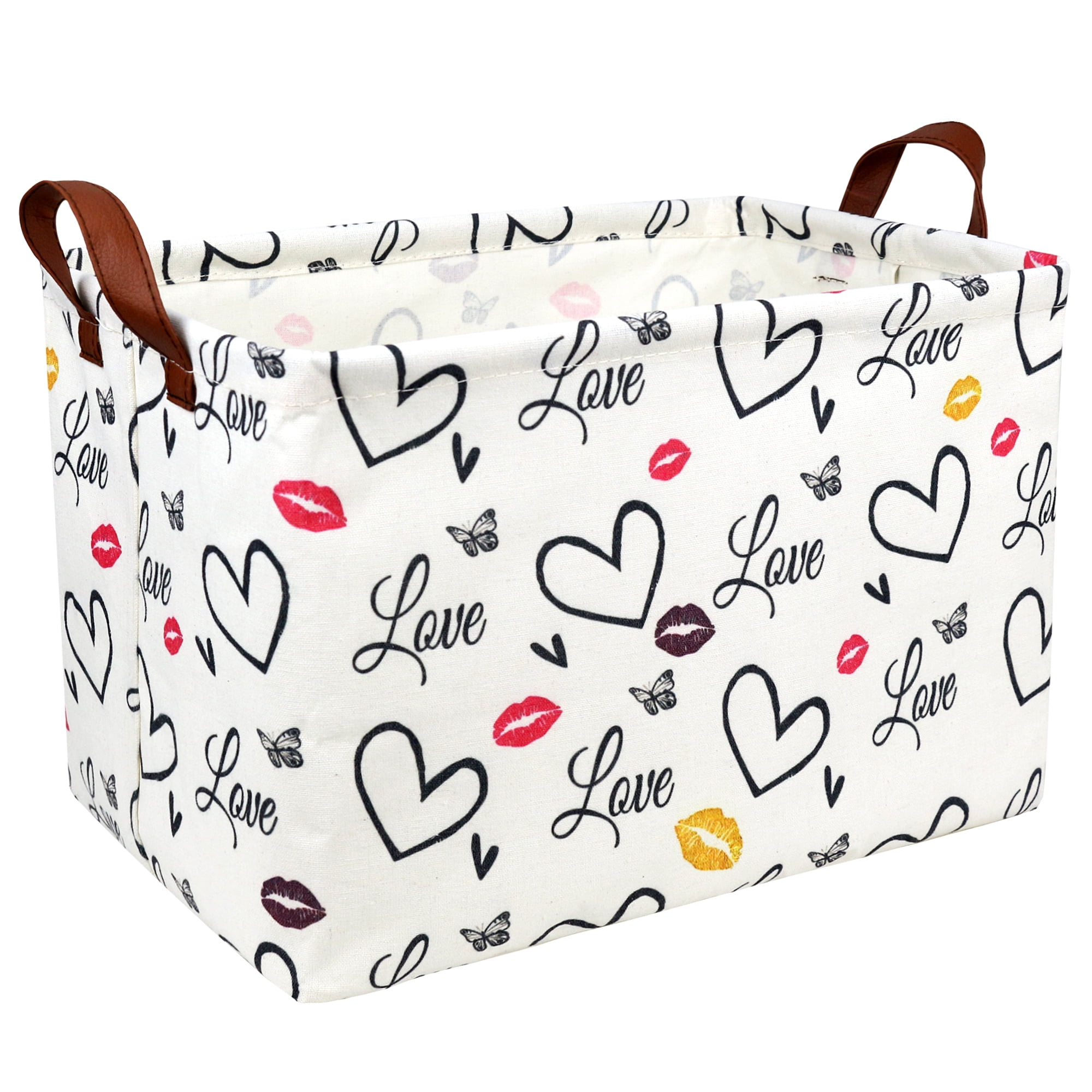 NIETEIN Valentine's Day Basket for Gifts Empty Cute Heart Large Gift ...