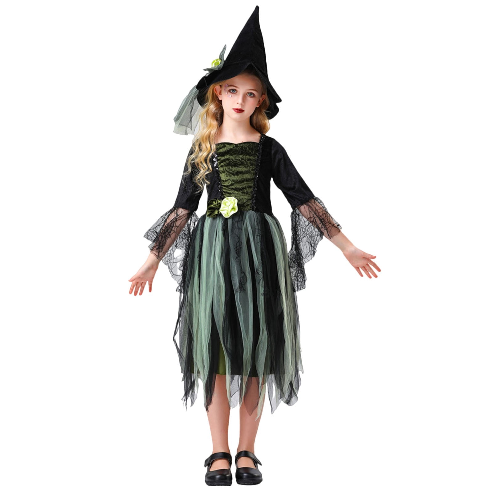 NIEWTR Girl's the Glamour Witch Dress Trick-Or-Treating Role Play ...