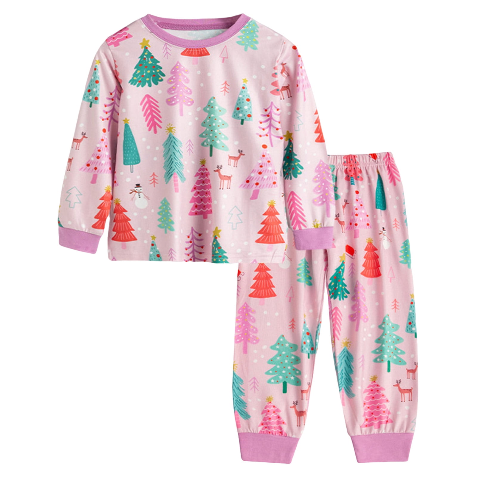 NIEWTR Girls Boys Christmas Pajamas Toddler Boy Kids Holiday Pajamas ...