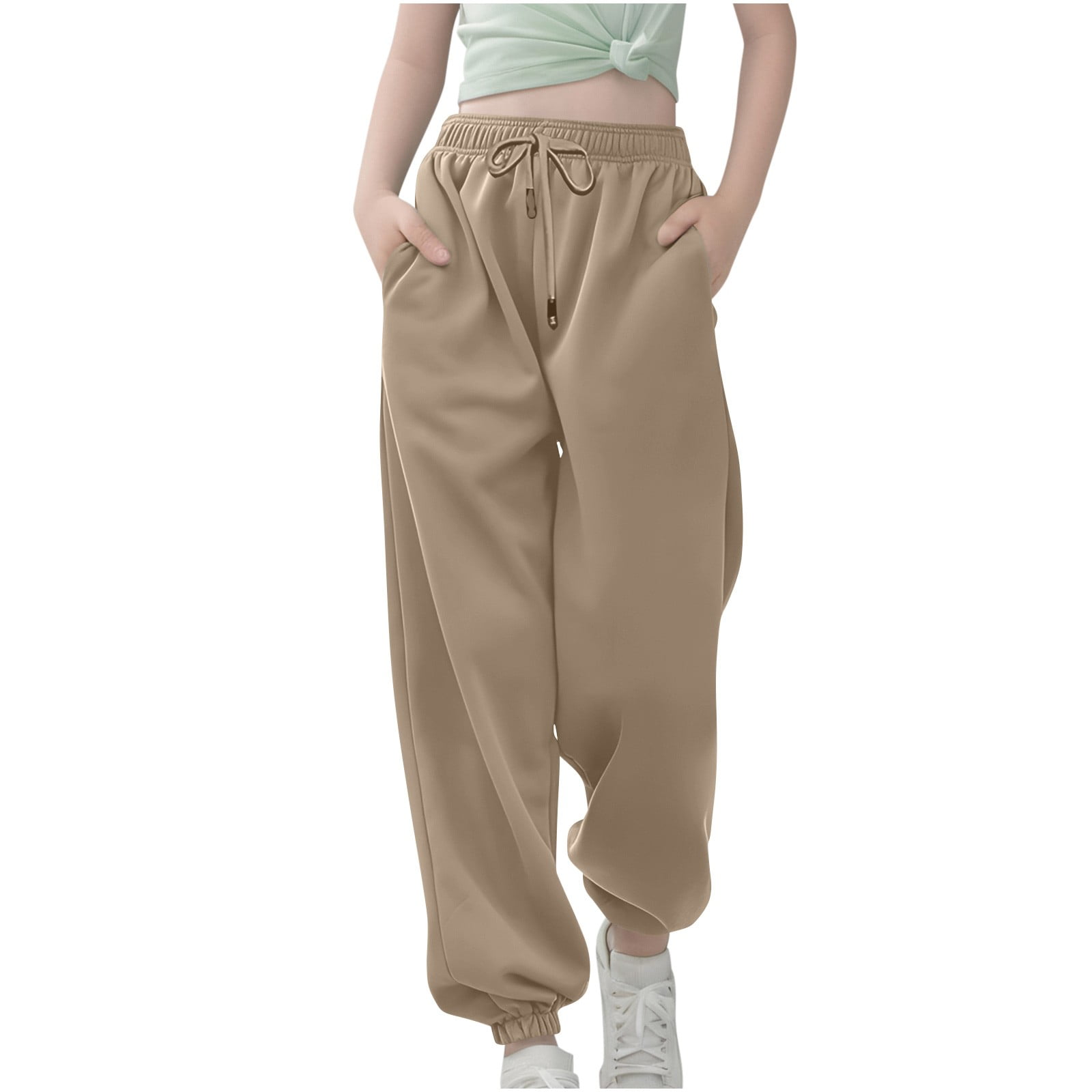 NIEWTR Girls Loose Fit Baggy Cargo Pants Y2K Teen Toddler Girls Trendy ...