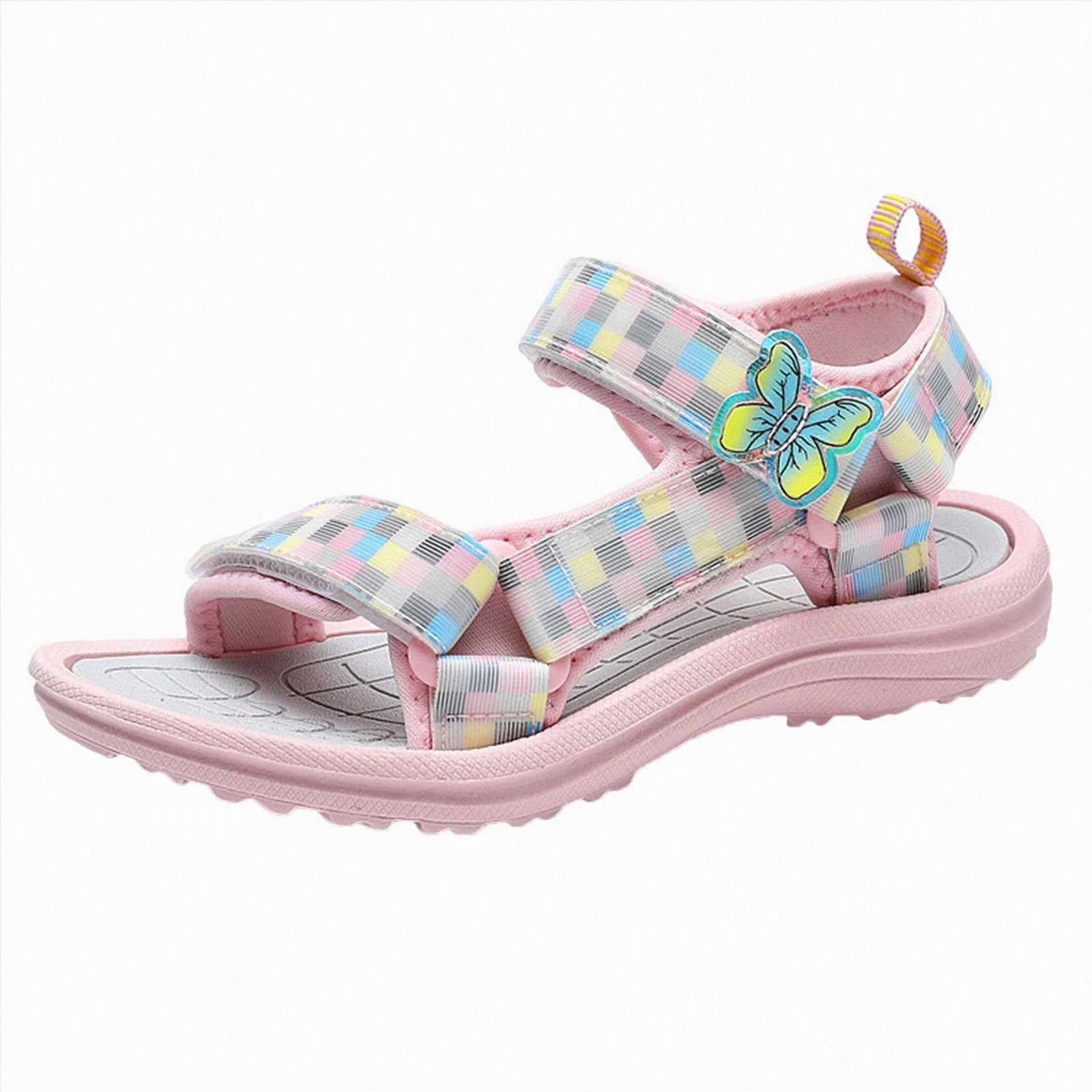 NIEWTR Girls Open Toe Princess Flat Sandals with Comfort Sole Summer ...