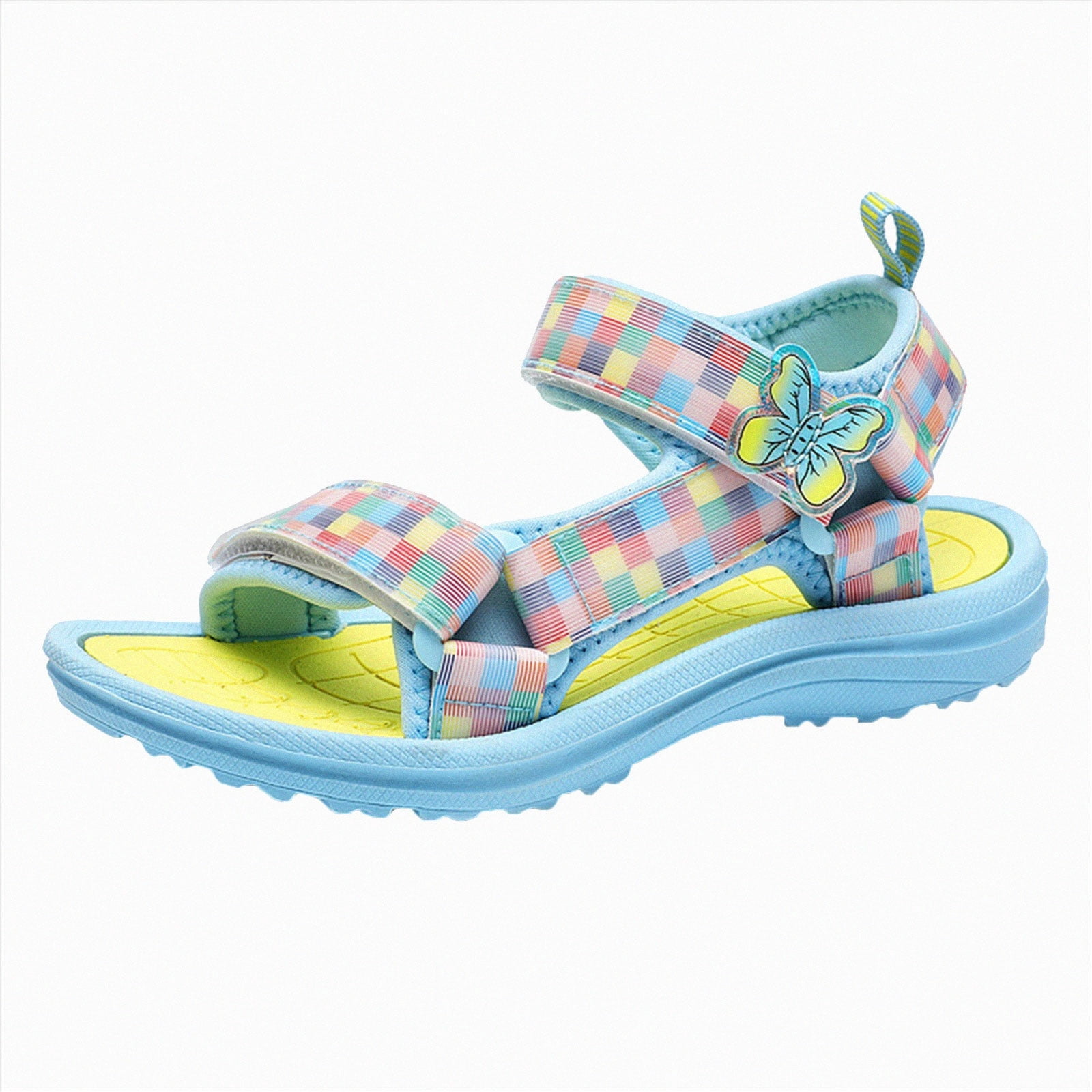 NIEWTR Girls Open Toe Princess Flat Sandals with Comfort Sole Summer ...