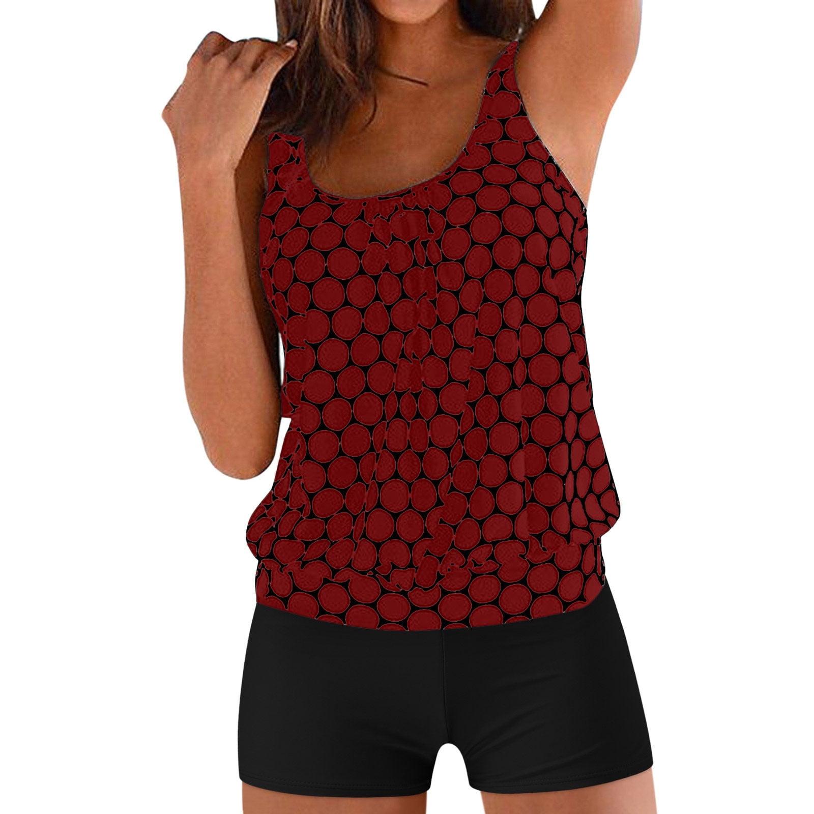 NIEWTR Tankini Swimsuits for Women 2024 Tummy Control Modest 2 Piece ...