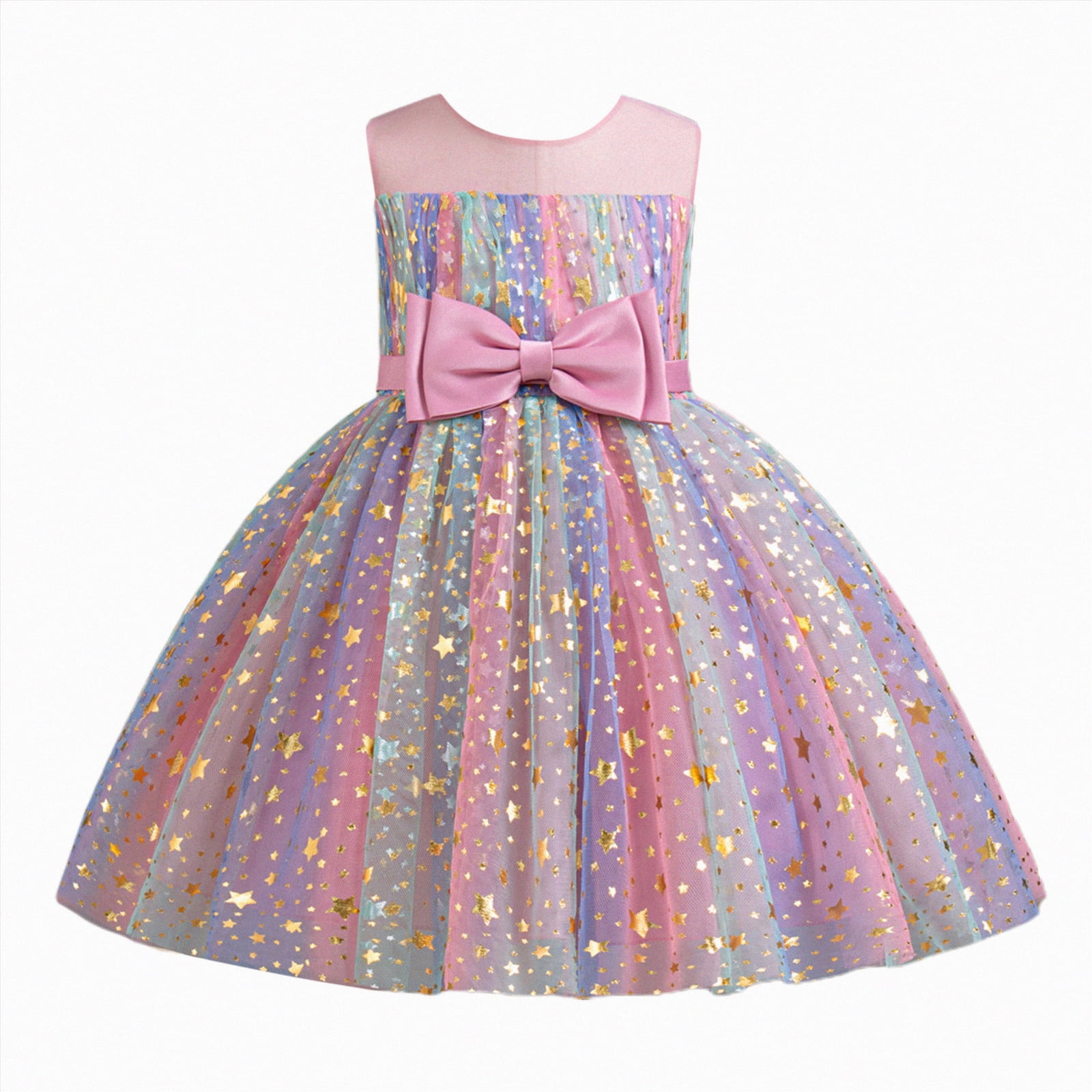 NIEWTR Toddler Princess Shimmer Dress Baby Girl Pageant Wedding ...