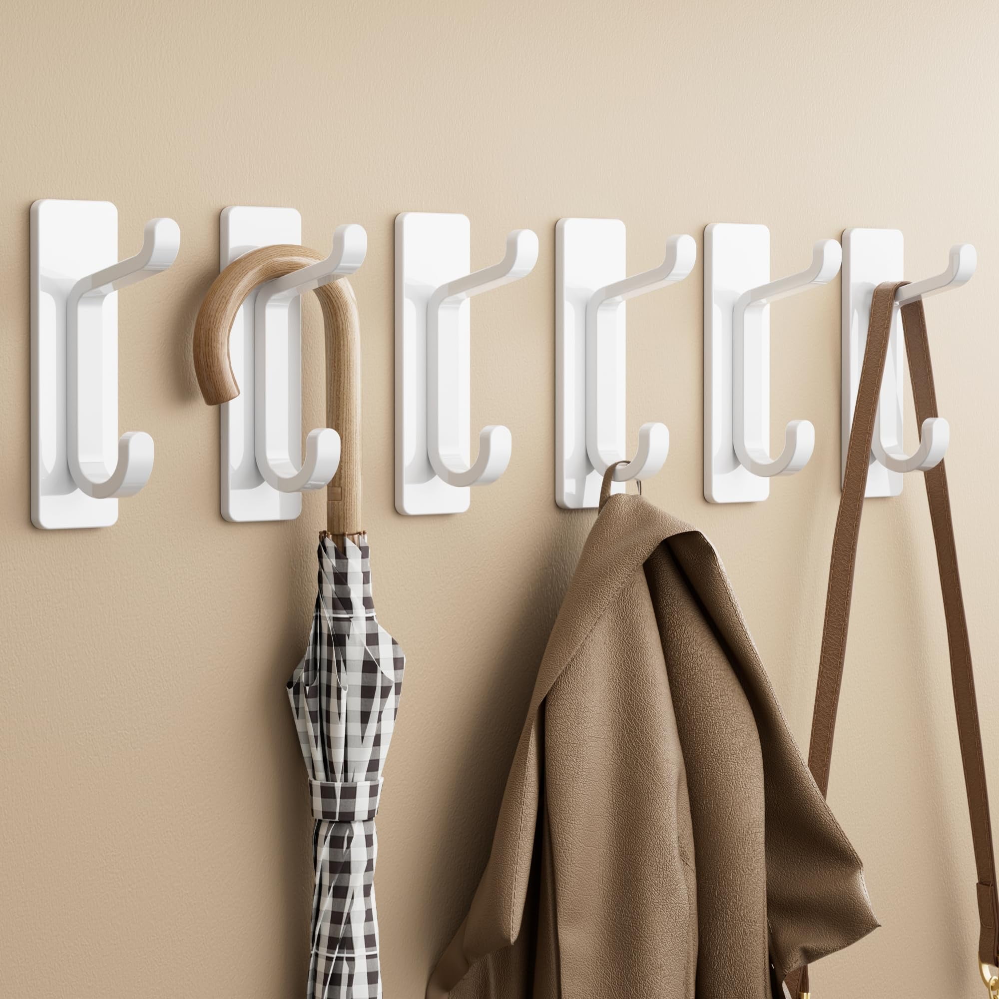 niffgaff Adhesive Towel Hook, 10LB Sticky Wall Hanger, Stainless Holder ...