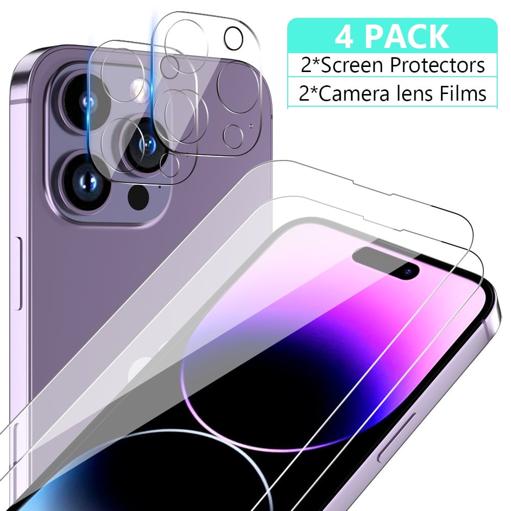 "NIFFPD 2-Pack iPhone 14 Pro 6.1"" Lens & Screen Protectors, 9H ...