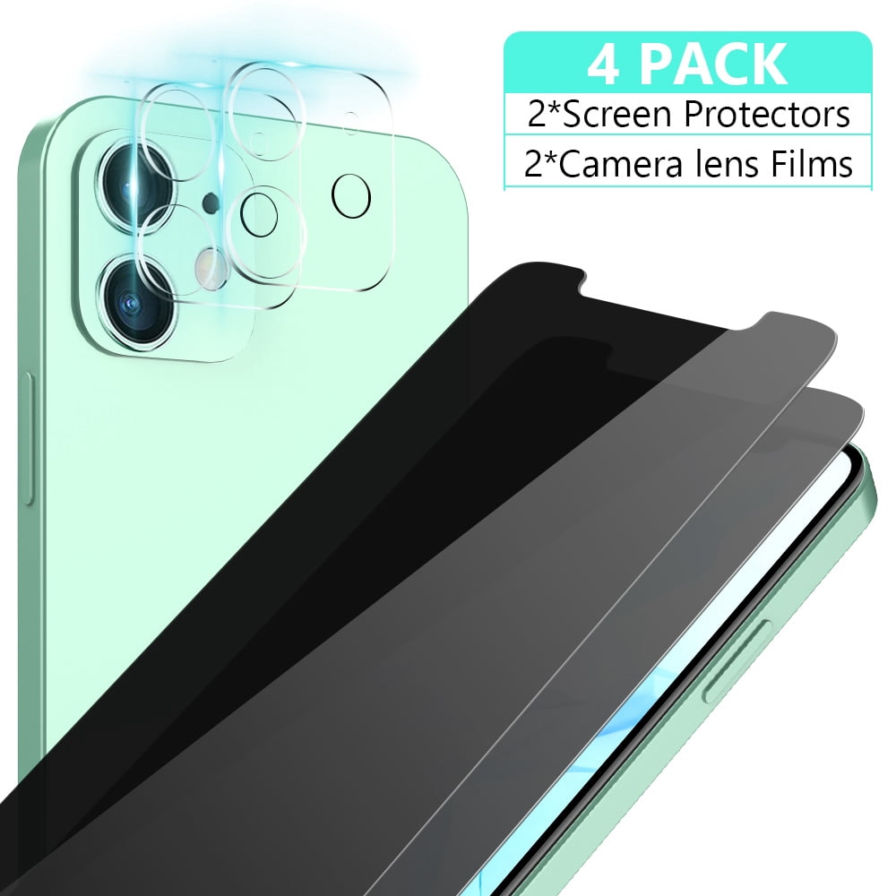 NIFFPD 2 Pack Privacy Screen Protector for iPhone 12 6.1-Inch with 2 ...