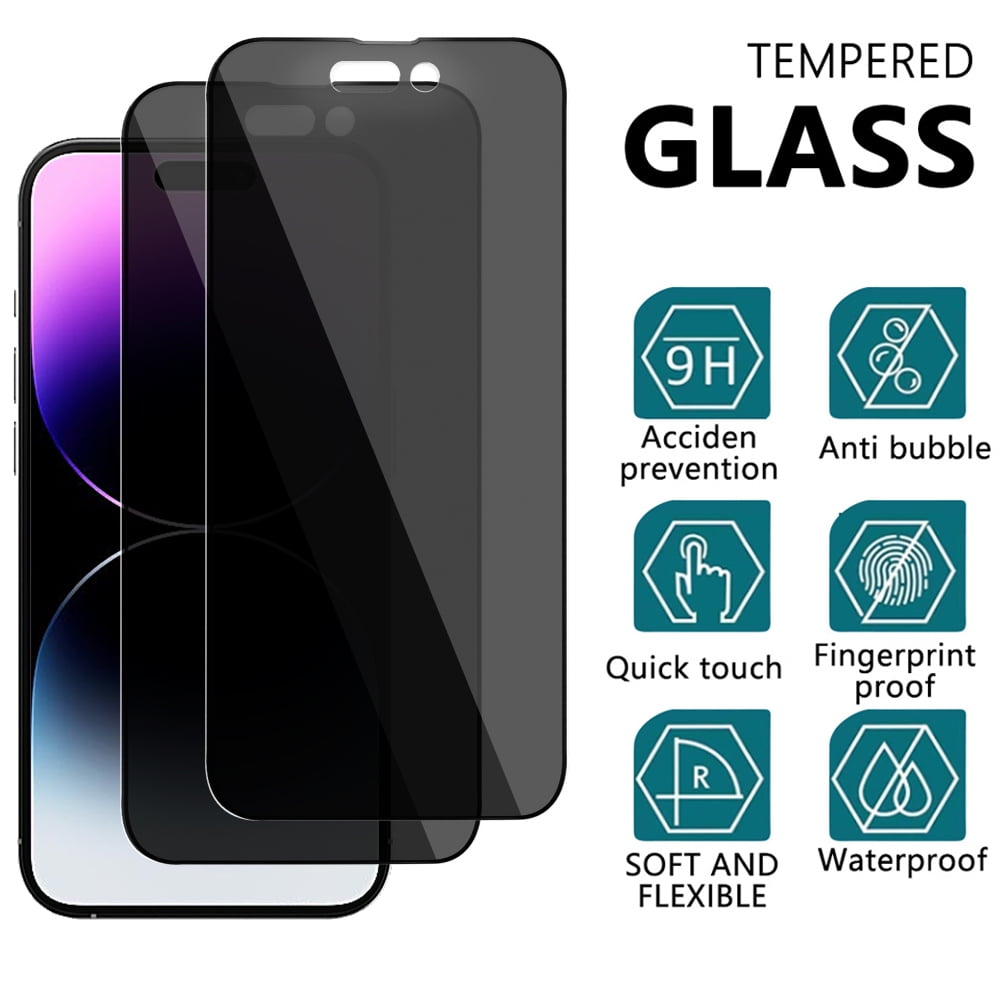 "NIFFPD 2 Pack iPhone 14 Pro Max 6.7"" Privacy Screen Protector, Anti ...