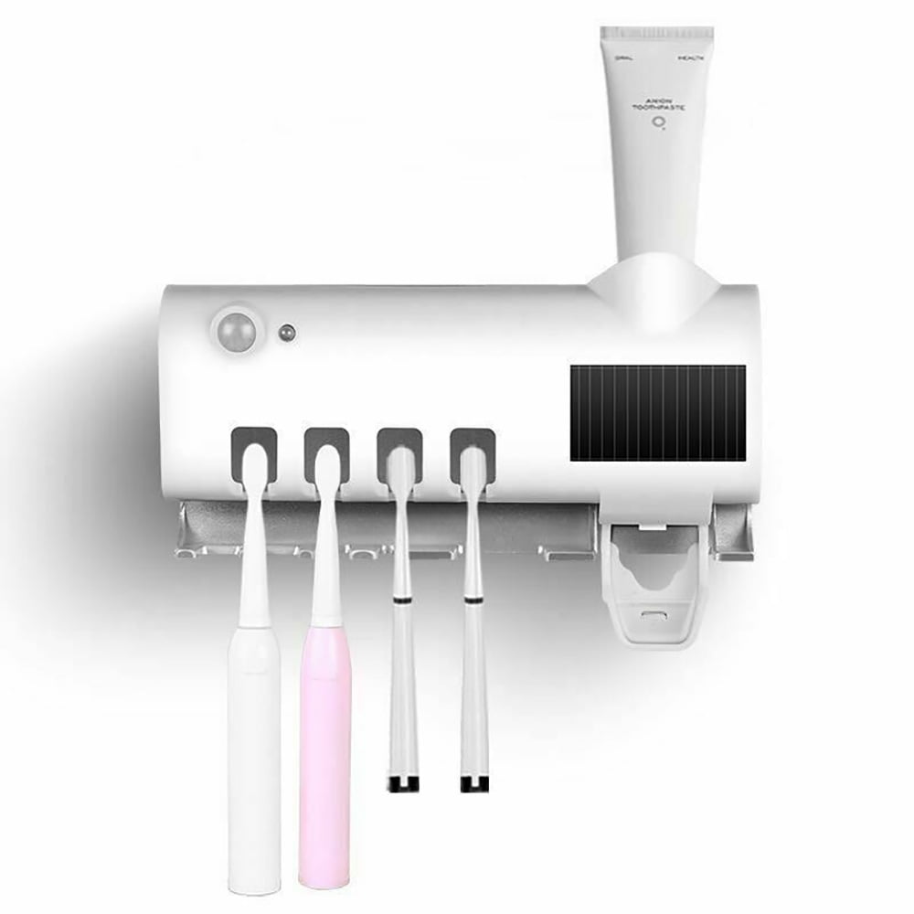 NIFFPD Automatic Toothpaste Dispenser， Toothbrush Holder，Wall Mounted ...