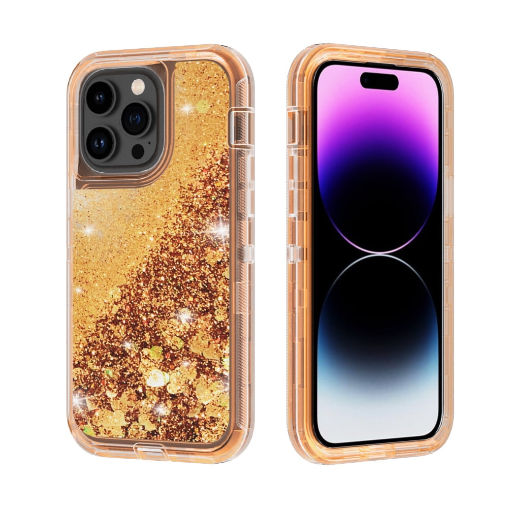 NIFFPD Phone Case iPhone 14 Pro Max Bling Glitter Quicksand Sparkle ...