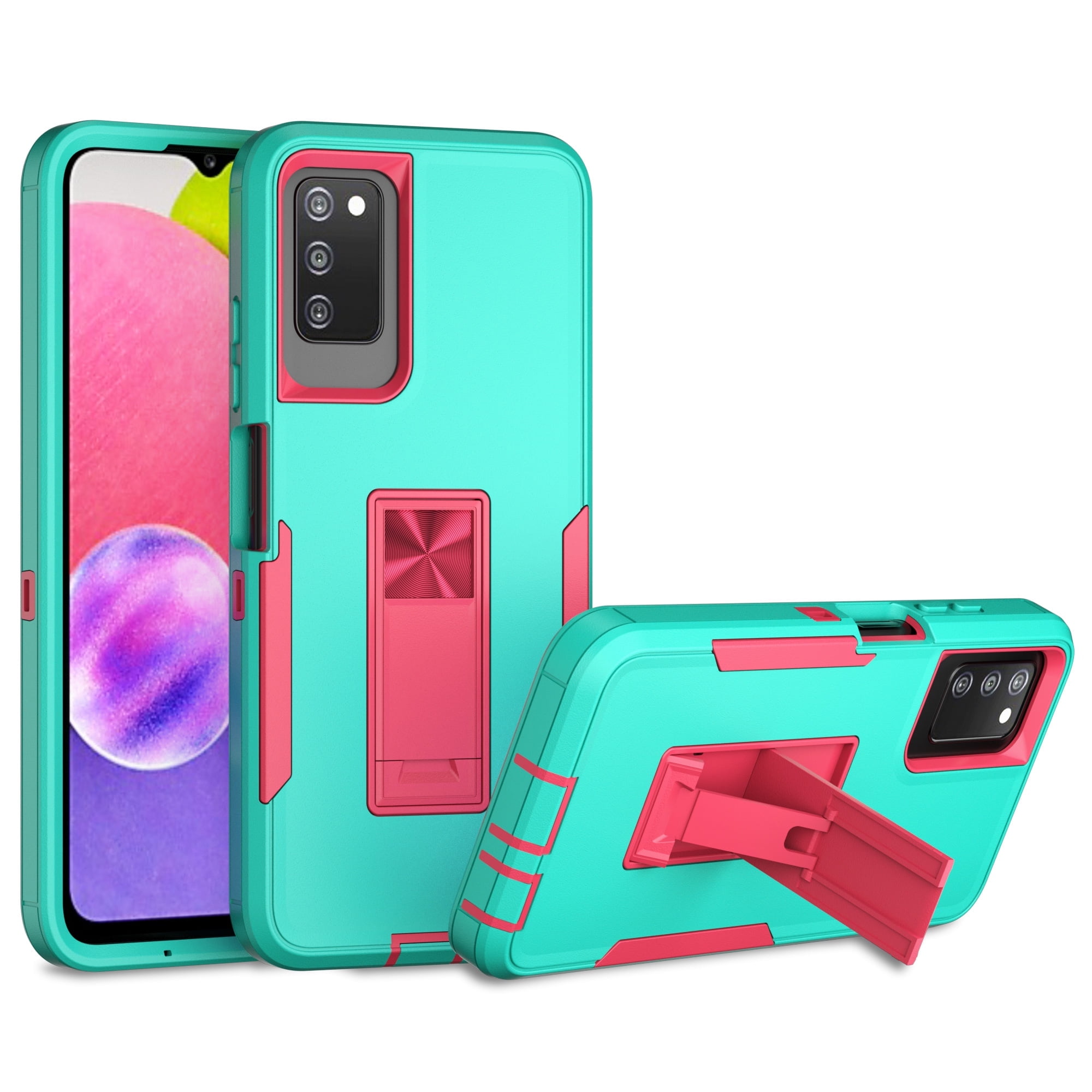 NIFFPD Samsung Galaxy A02S Phone Case, Heavy Duty Shockproof Full-Body ...