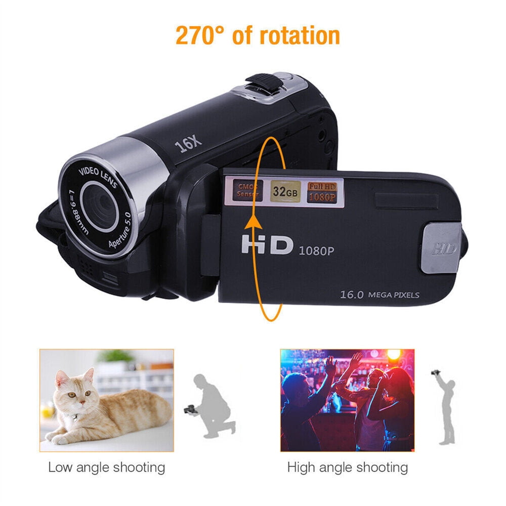 NIFFPD Video Camera Camcorder Full HD 1080P 24.0 MP IR Night Vision ...