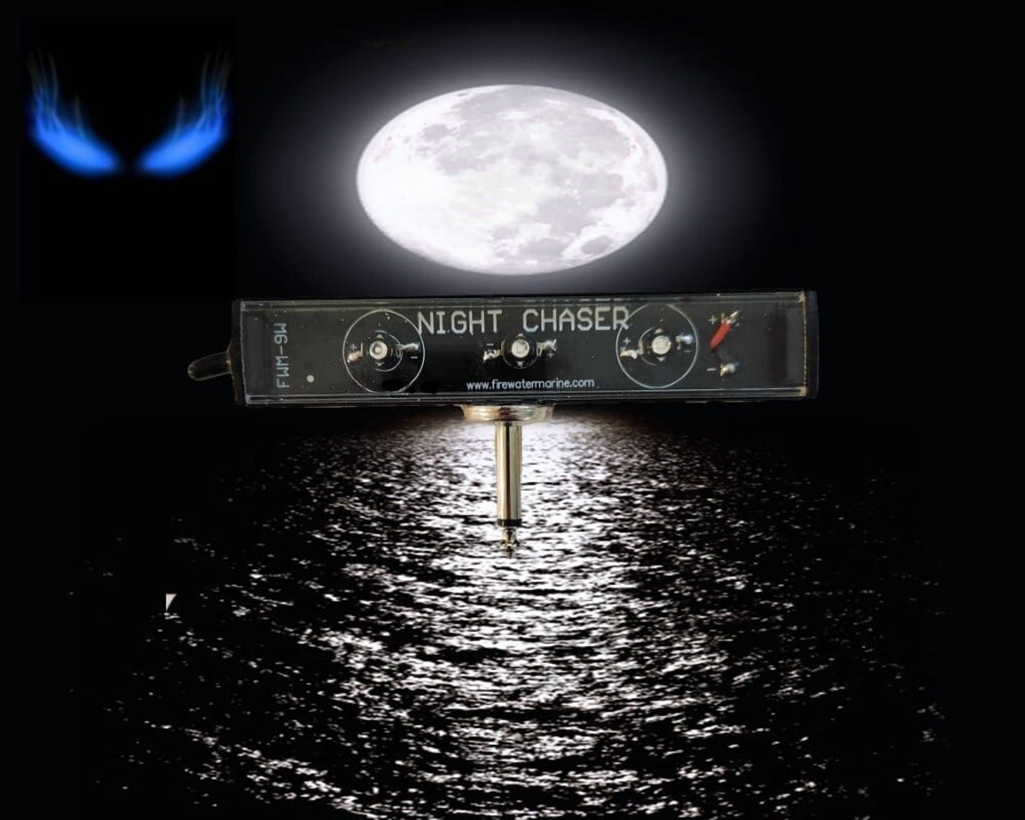 NIGHT CHASER UV LED FISHING BLACK LIGHT w/ HARD MONO PLUG - FULL GLOW MOON MAXX - Walmart.com