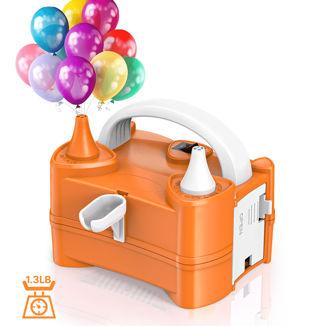 NIGHTEEN Electric Balloon Pump, Portable Air Balloon Pump Inflator ...