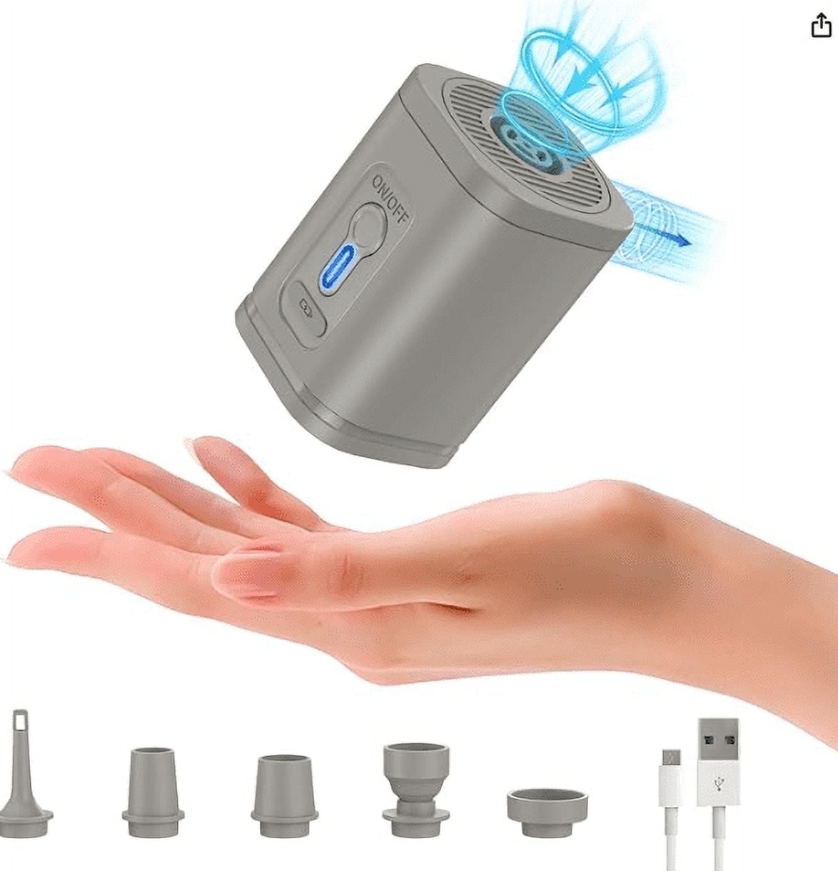 NIGHTEEN Mini Electric USB Air Pump, Portable for Mattresses, Pool ...