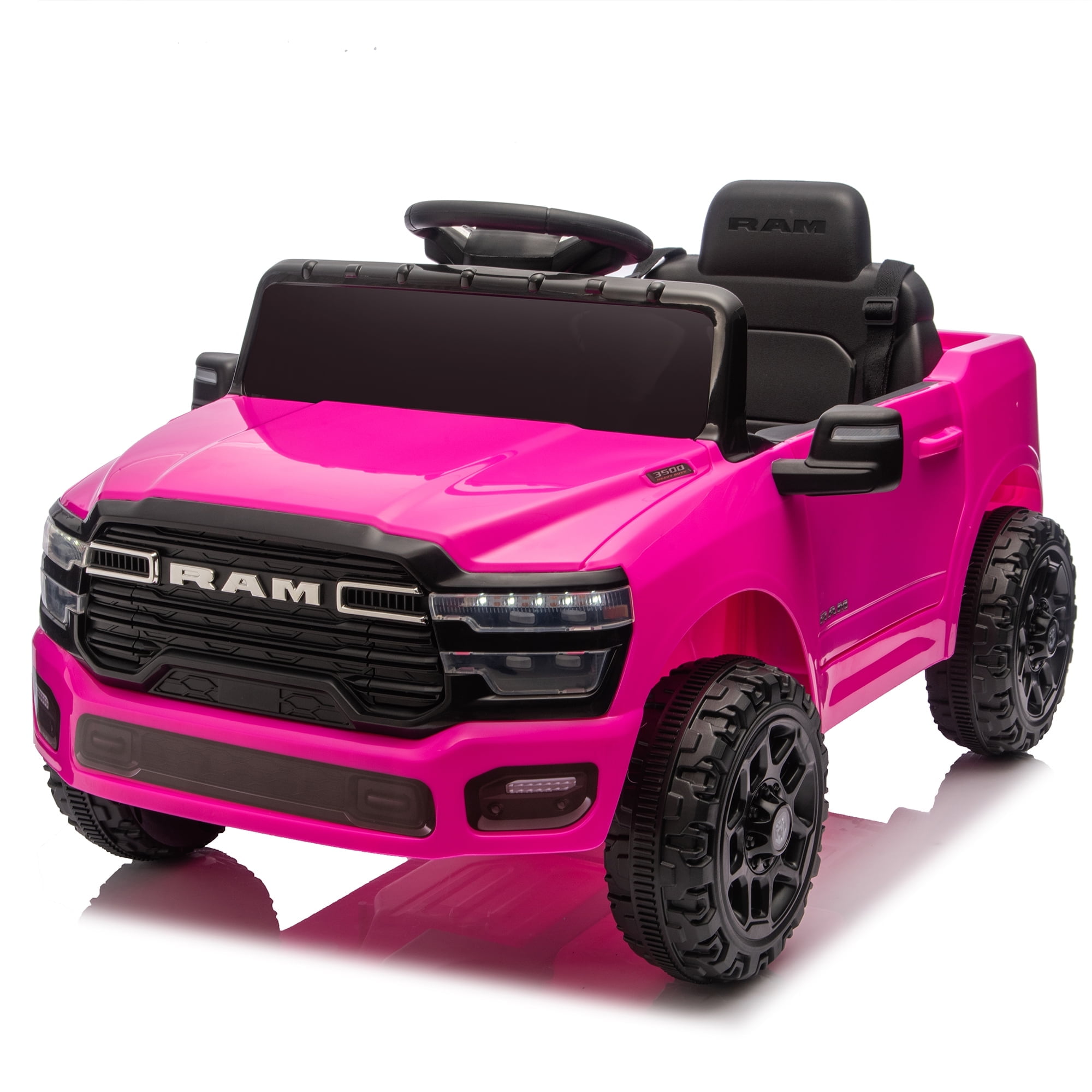 NIGSQJB 12V Kids Ride On Car w/ Remote Control, Dodge RAM 3500 Toy ...