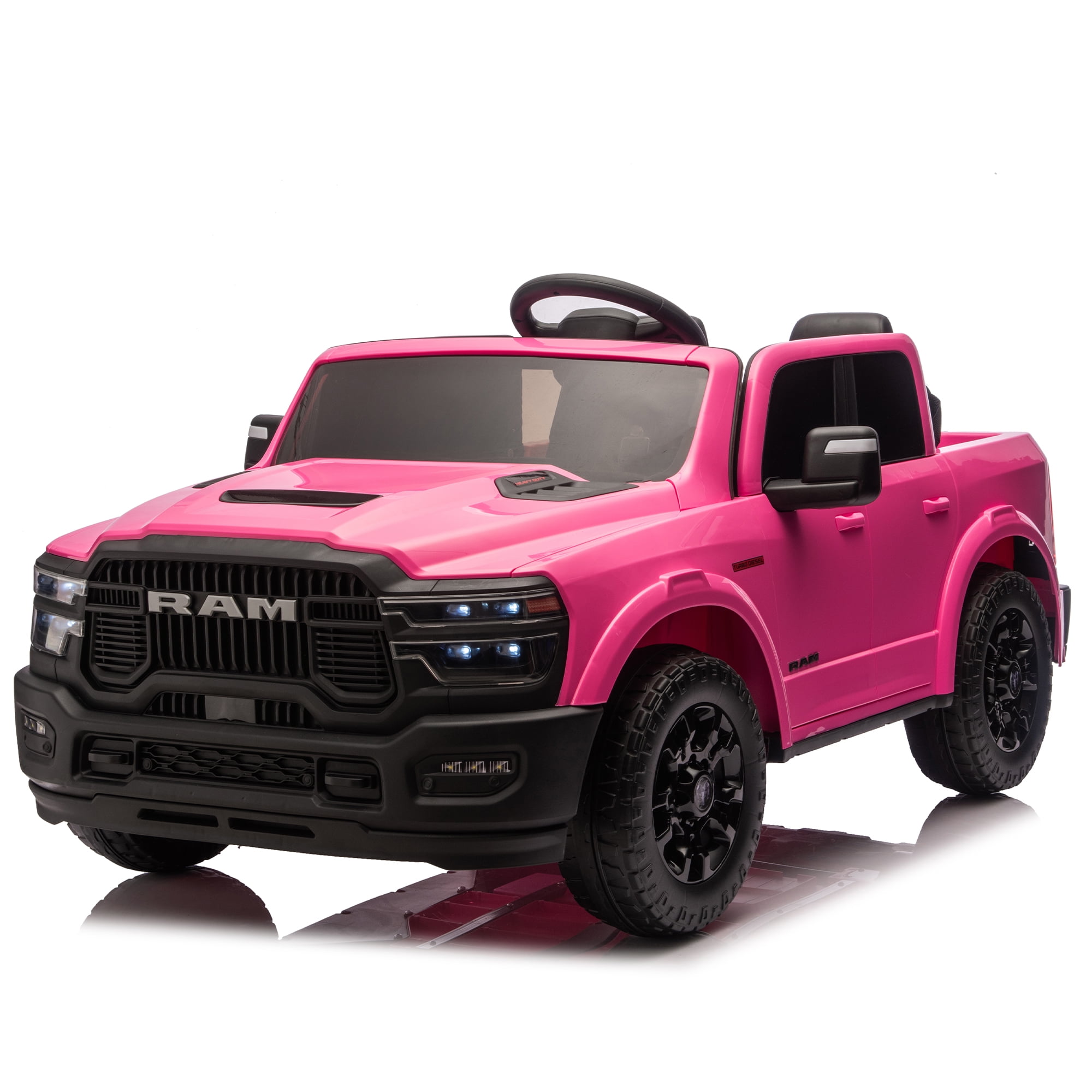 NIGSQJB 24V Dodge RAM 2500 Kids Ride On Car w/Remote Control, 160W ...